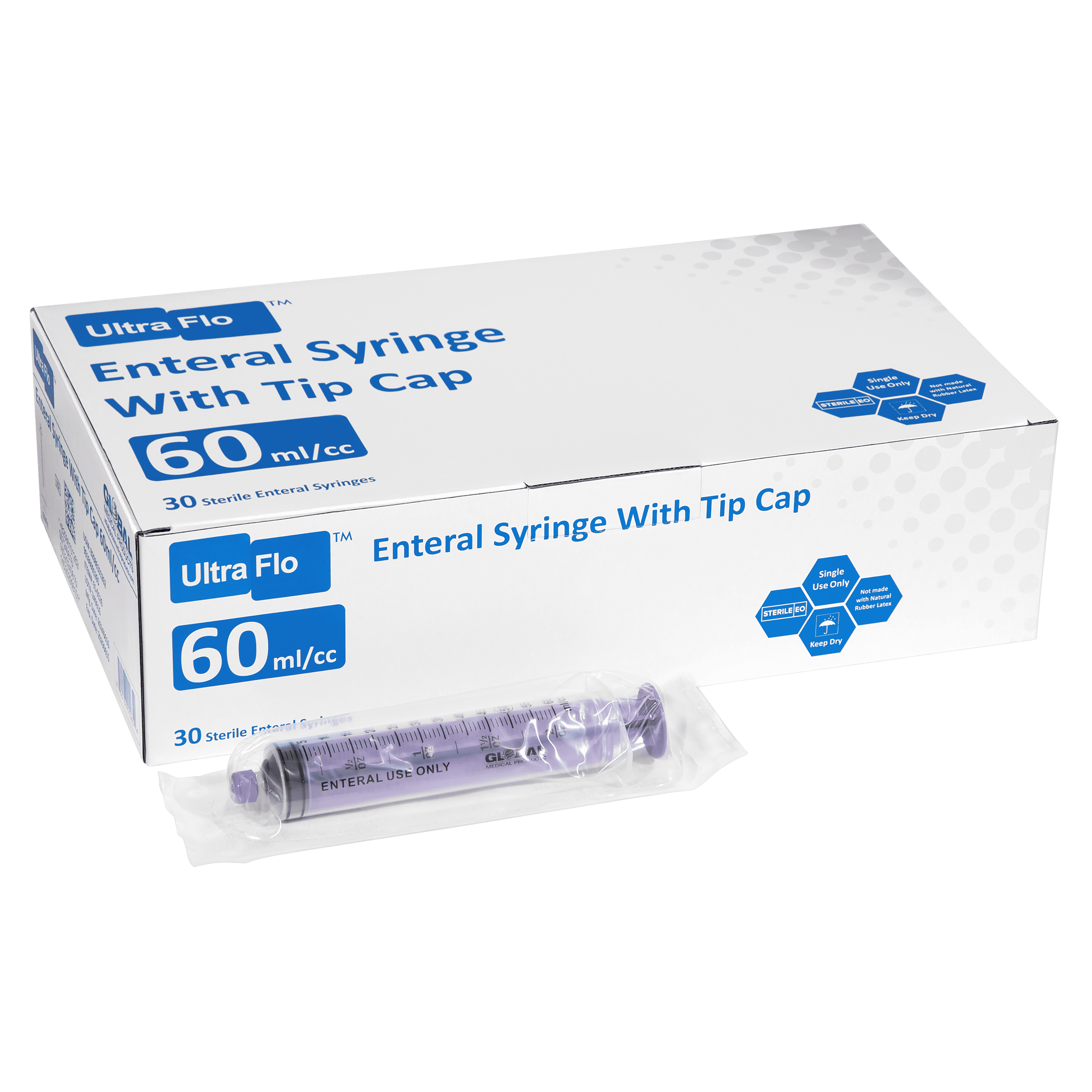 60ml Syringe with Enfit connection (Box of 30) - Walmart.com