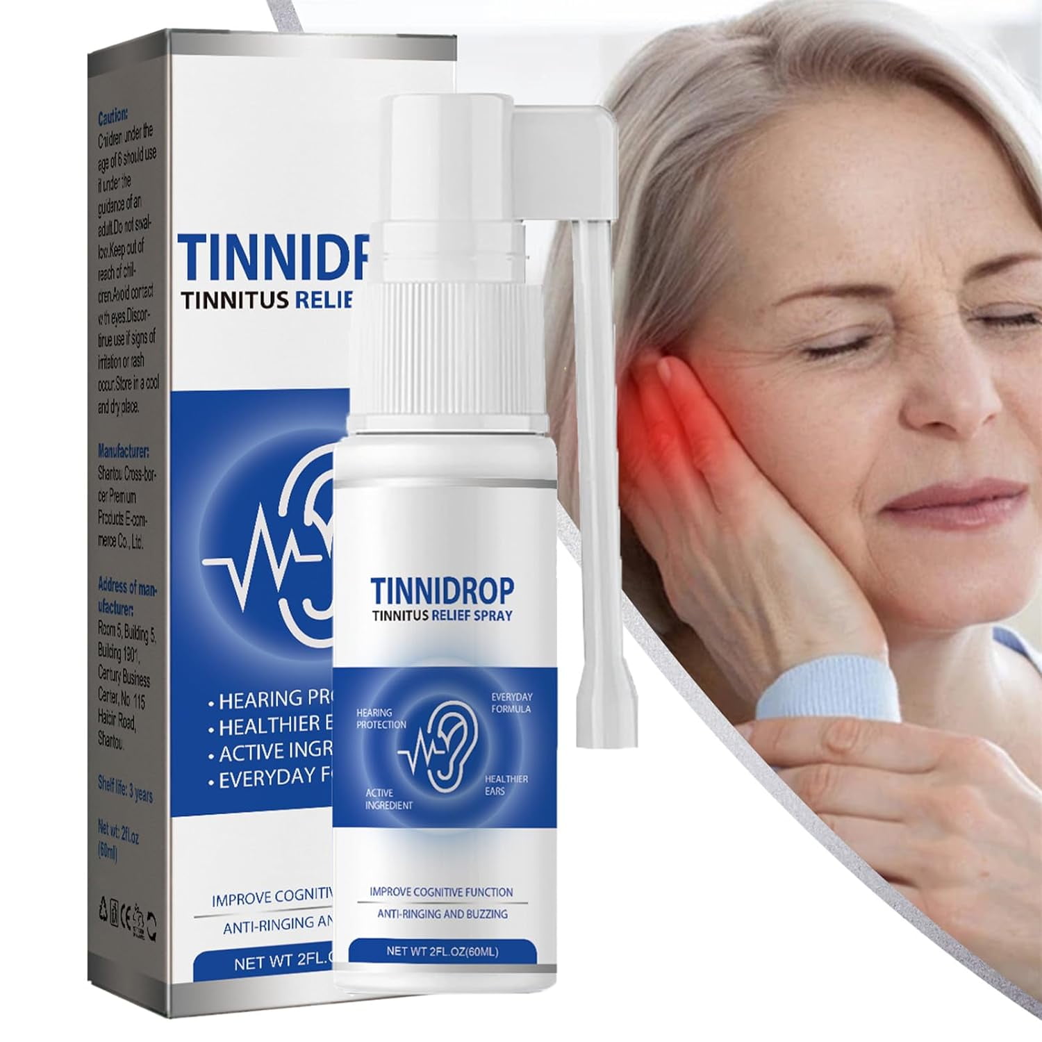 60ml Tinnitus Relief For Ringing Ears Tinnitus Supplement Ear Ringing