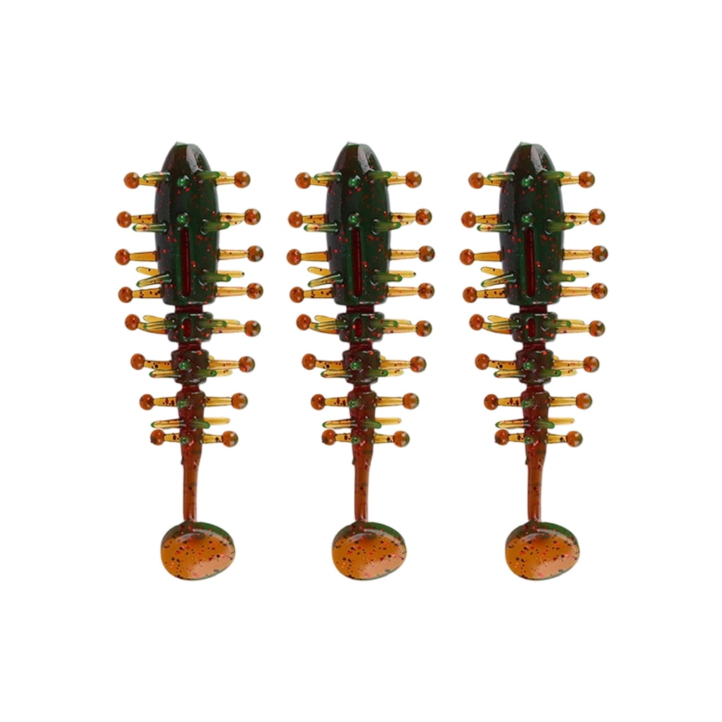 60mm/100mm Fishing Lures Slow Sinking Baits T Tail Swimbaits Angling ...