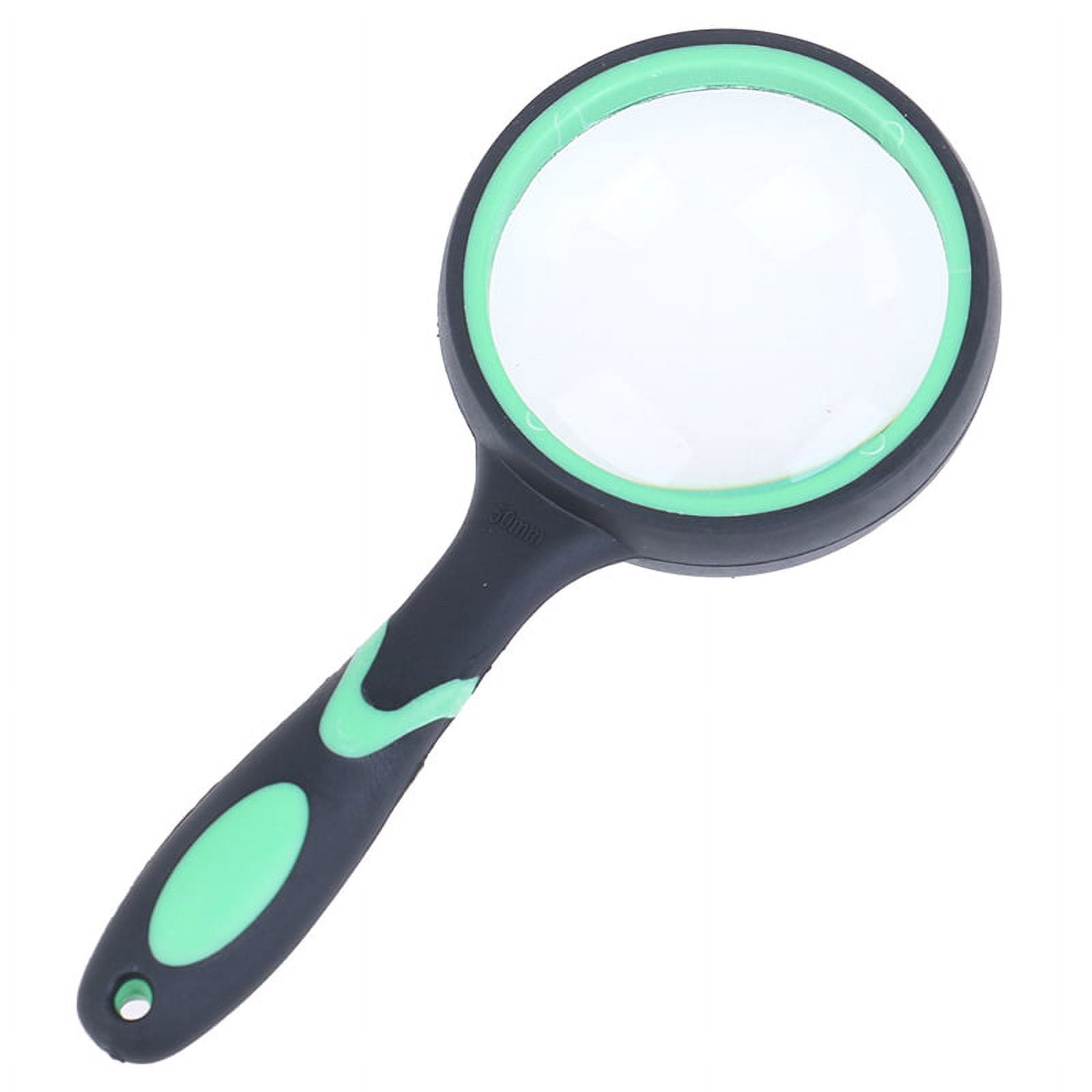 60mm 70mm 80mm Portable Handheld 10X Magnifying Glass Retro Handle ...