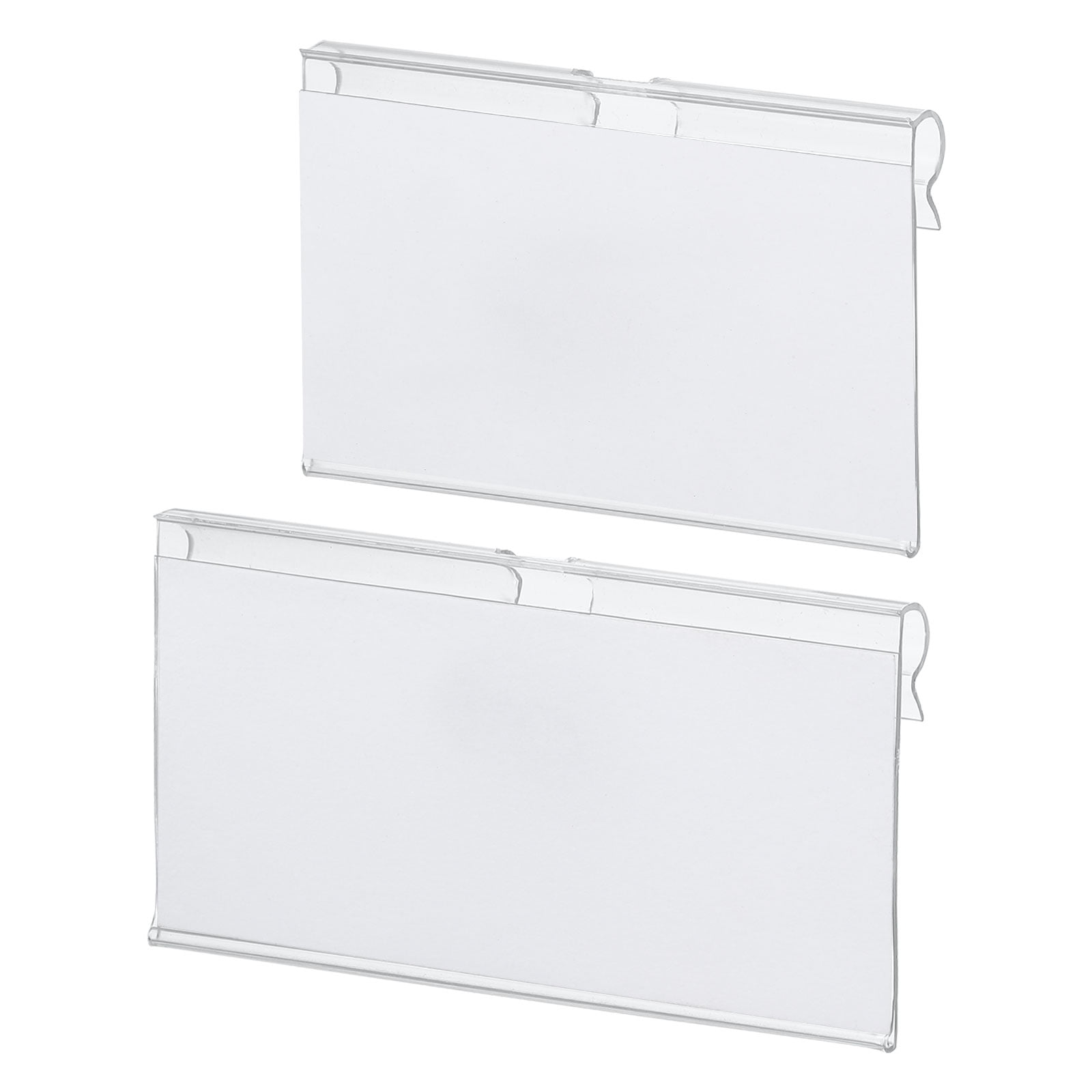 60mm/81mm PVC Plastic Label Holders with Labels Clear Shelf Label ...