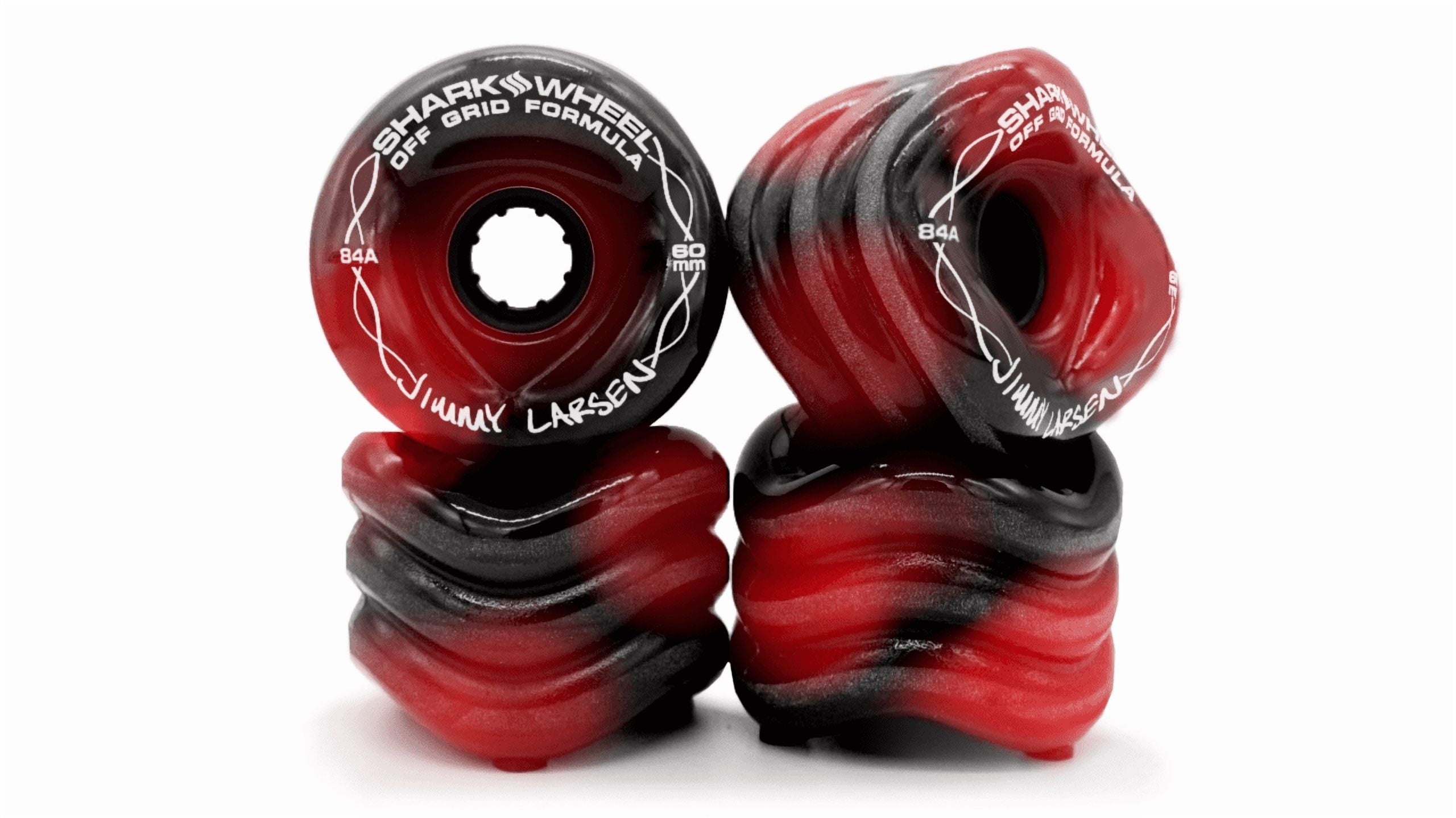Shark Wheel 60mm, 84a Red/Black Swirl - Team Rider, Signature Wheels ...