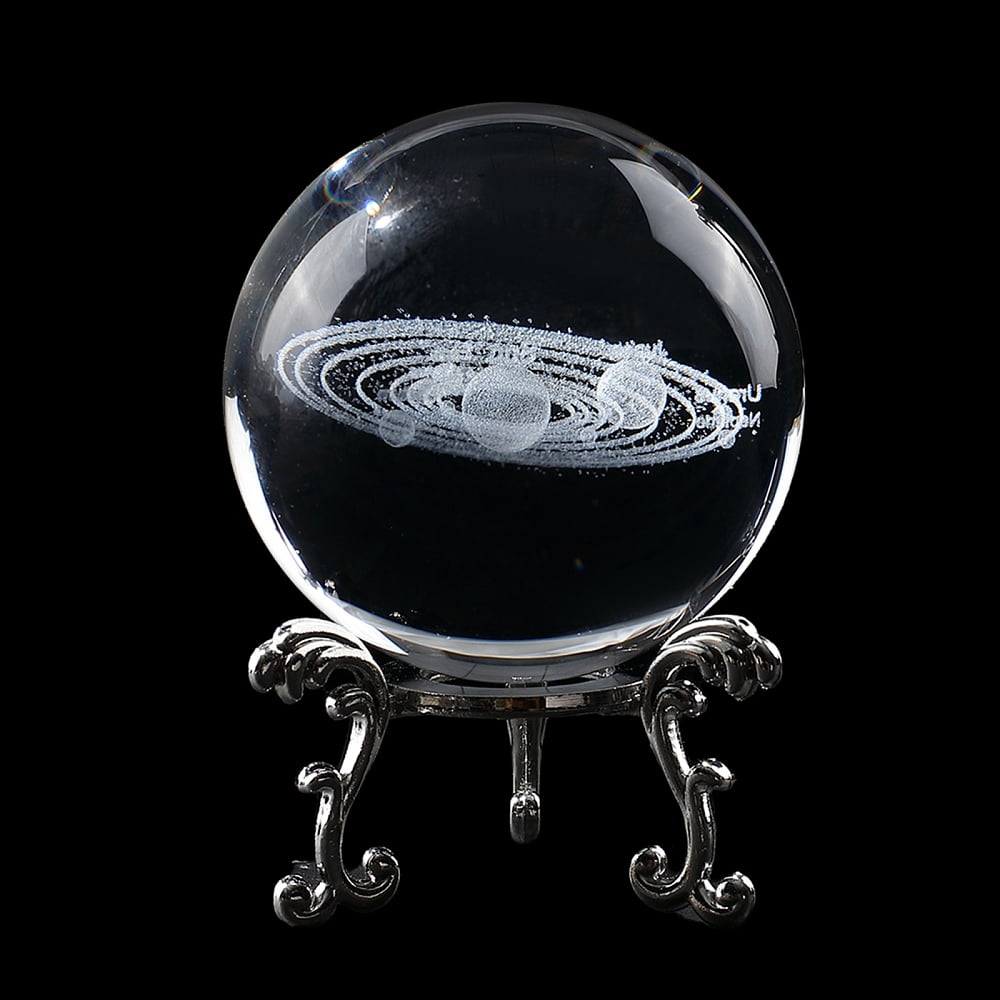 60mm Ball Clear Glass Spheres Sparkling Reflective with Stand ...