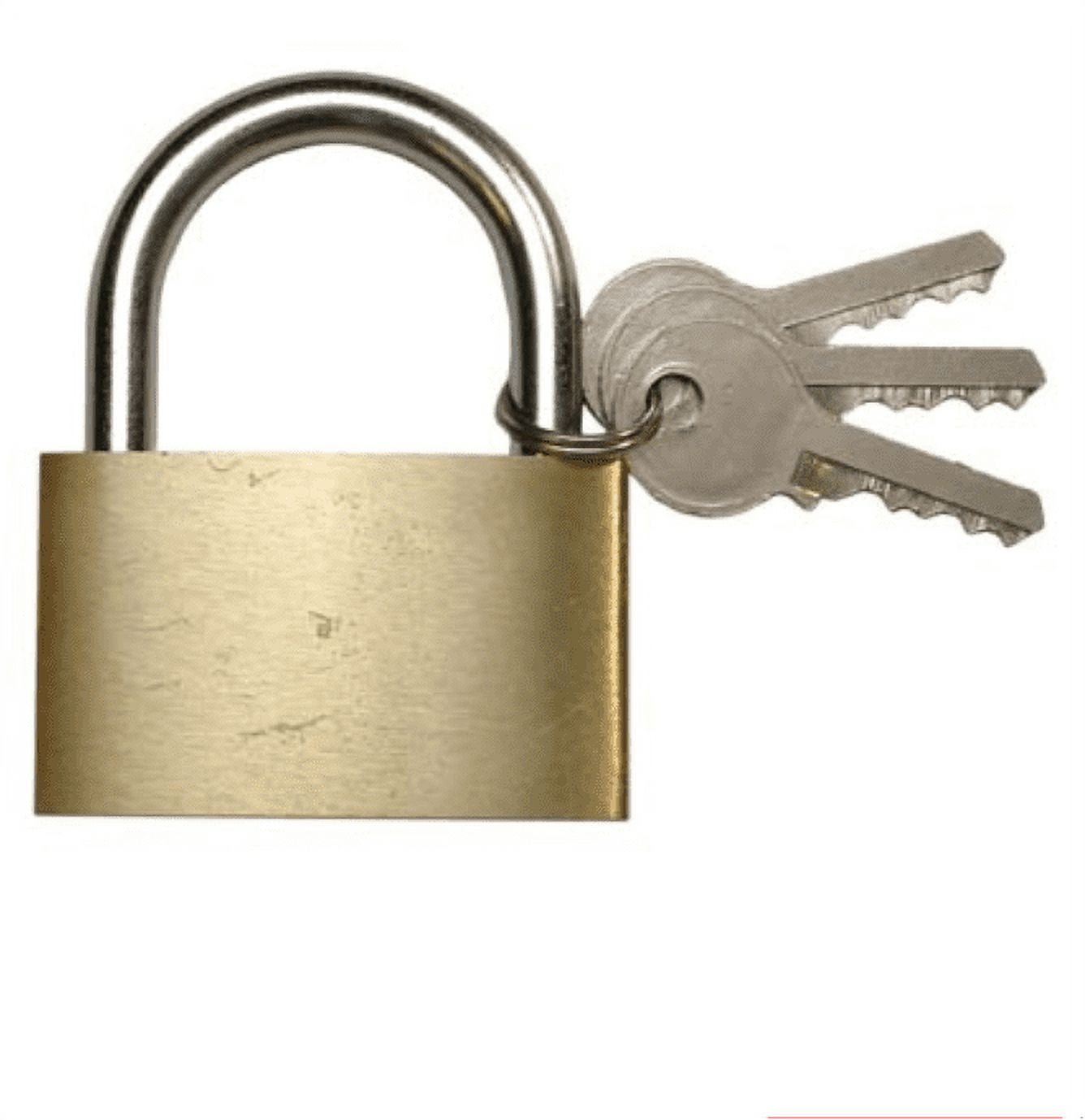 60mm Brass Padlock Garage Shed Gate Lock Suitcase Toolbox Outdoor ...