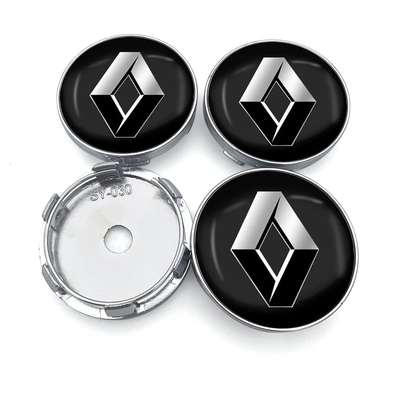 60mm Car Wheel Center Hub Cap Rim Cover Emblem Stickers For Renault ...