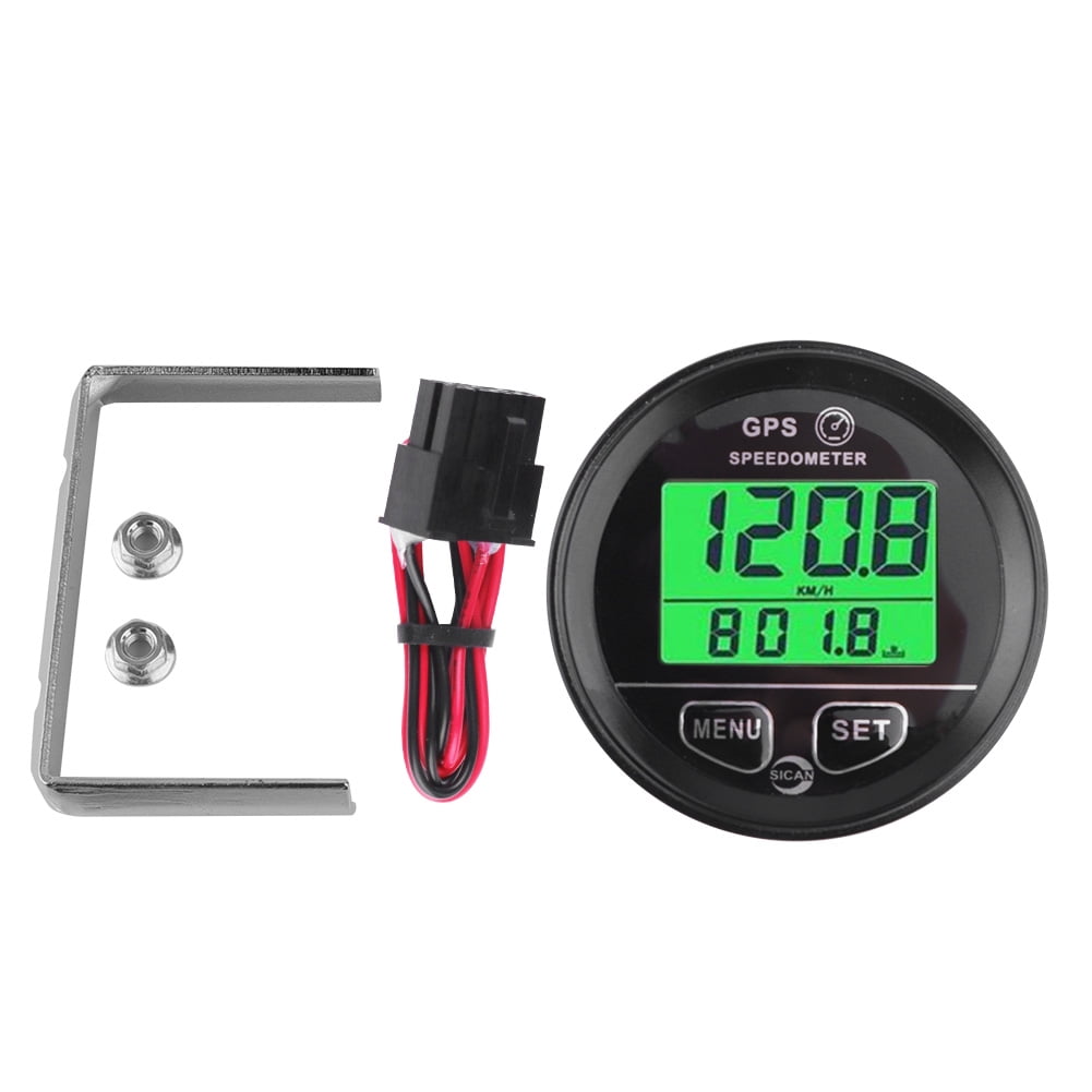 60mm Digital Instrument Odometer Tachymeter - 12V/24V LCD Counting ...