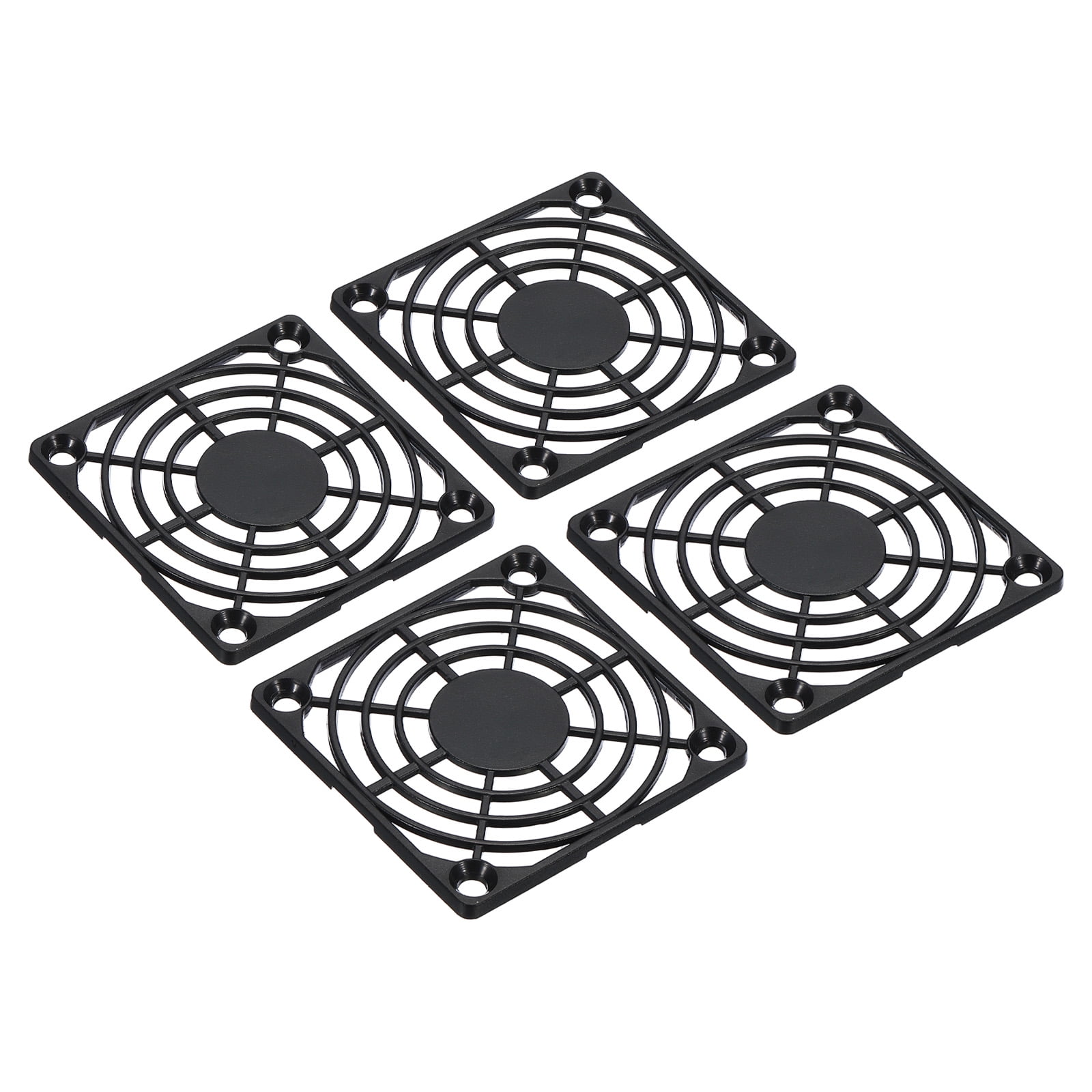 60mm Fan Filter, ABS Plastic Ventilator Grill Protector Guard, Black, 4 ...