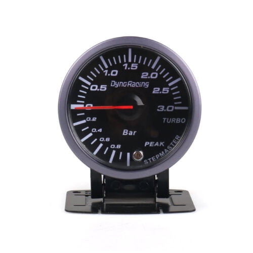 60mm LED Pointer Turbo Boost Gauge Bar Meter Black 12V 0-3Bar Vacuum ...