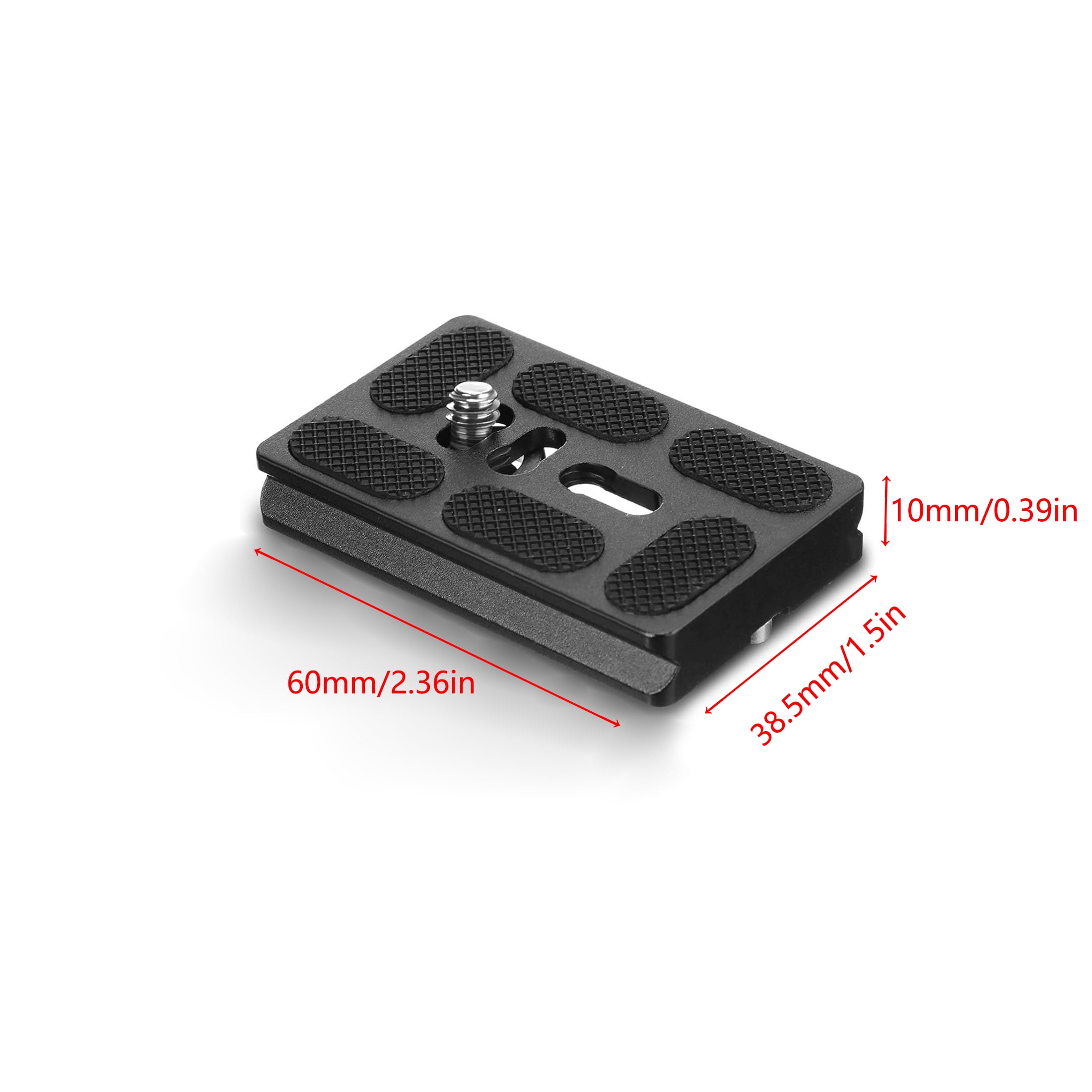 60mm Metal Quick Release Plate with 1/4''-20 Camera Screw Tripod Mount ...