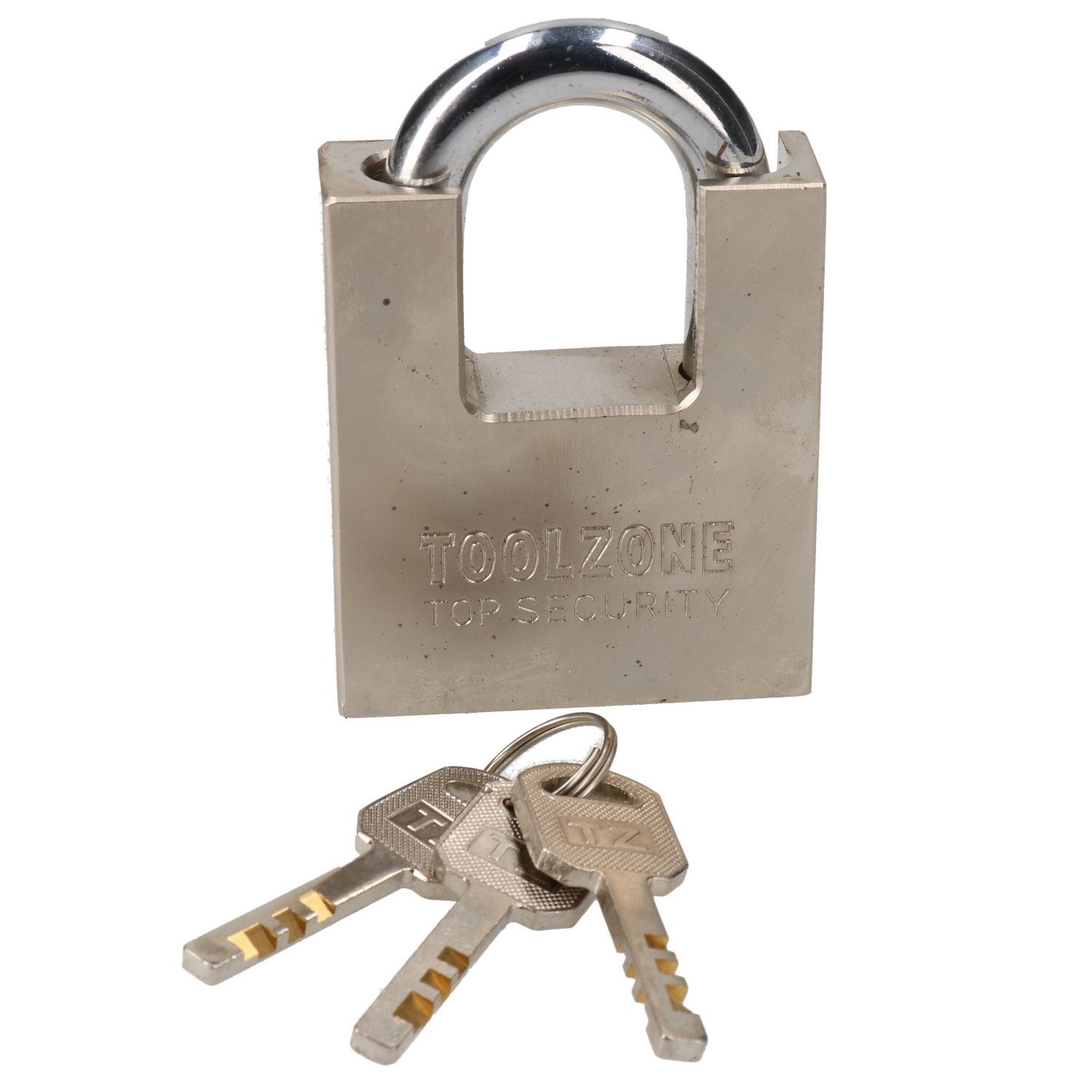 60mm Security Padlock Shed Gate Lock 3 Keys 35mm Shank Brass Core ...