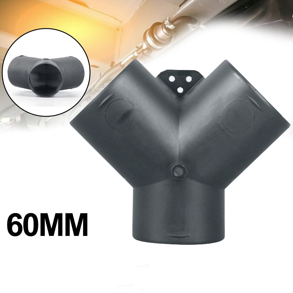 60mm Vent Duct Y Branch Pipe Outlet Exhaust Connector For Air Diesel ...