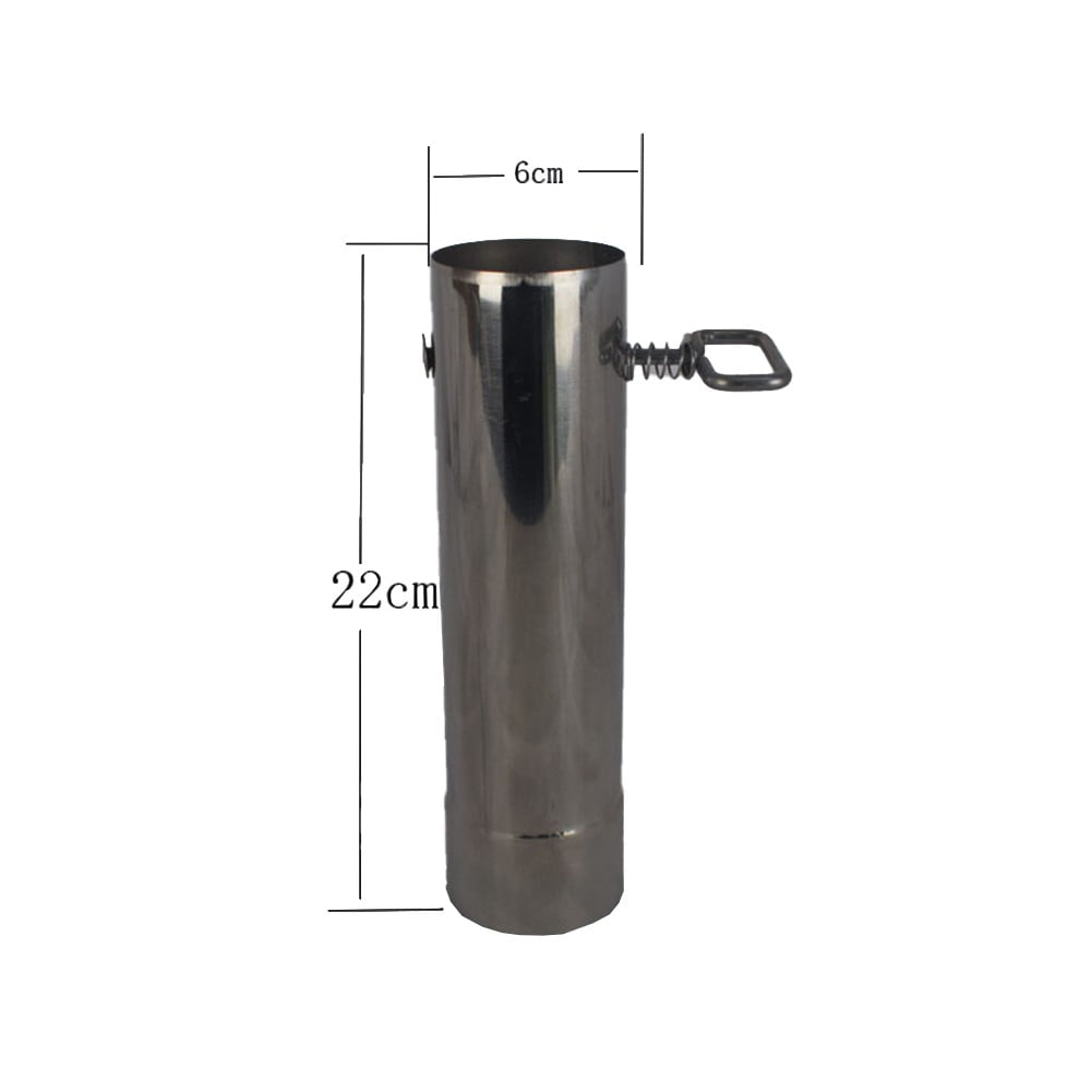 60mm Wood Stove Pipe Flue Furnace Fireplace Chimney Outdoor Teepee ...