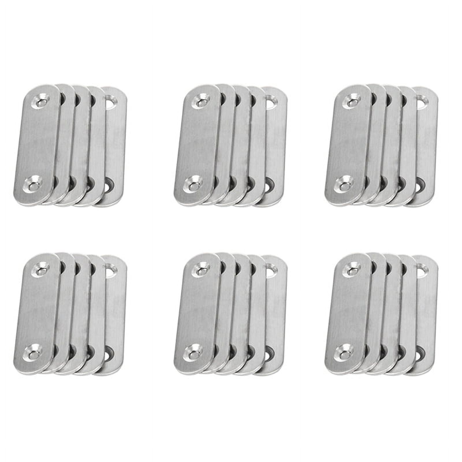 60mm x 16mm Straight Repair Joining Mending Flat Plate Bracket 30Pcs ...