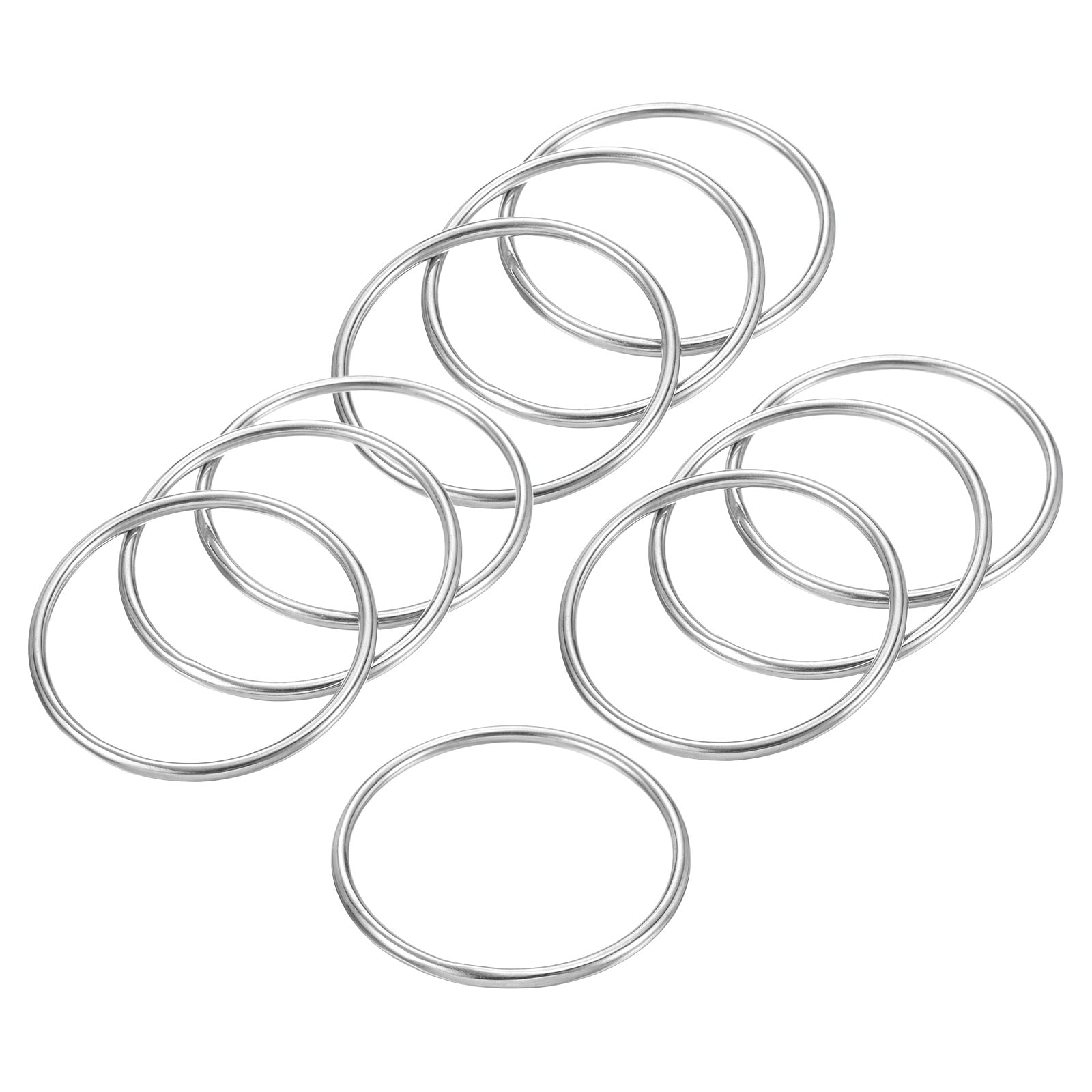 60mmx68mm Dia 304 Stainless Steel O Ring Seamless Welded O-Ring for DIY ...
