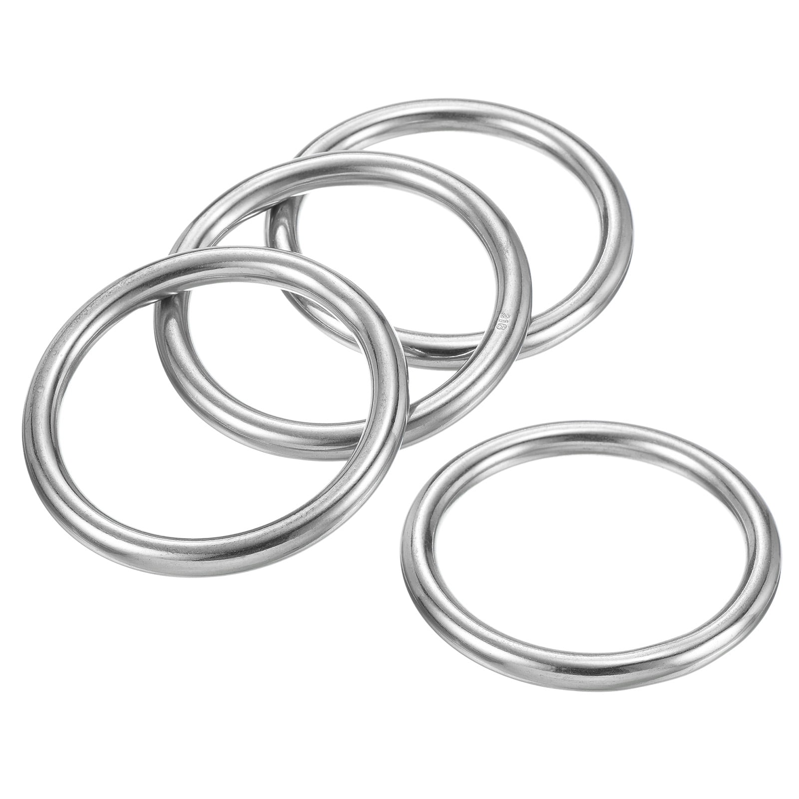 60mmx77mm Dia 304 Stainless Steel O Ring Seamless Welded O-Ring for DIY ...