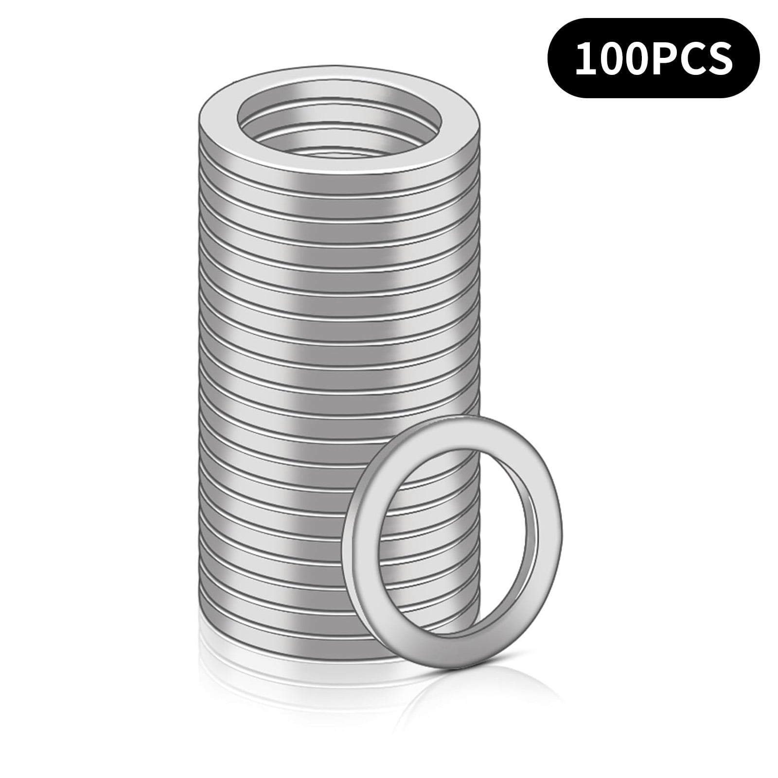 60pcs/100pcs Stainless Steel Washers Shims 1.5mm Suitable for DIYer ...