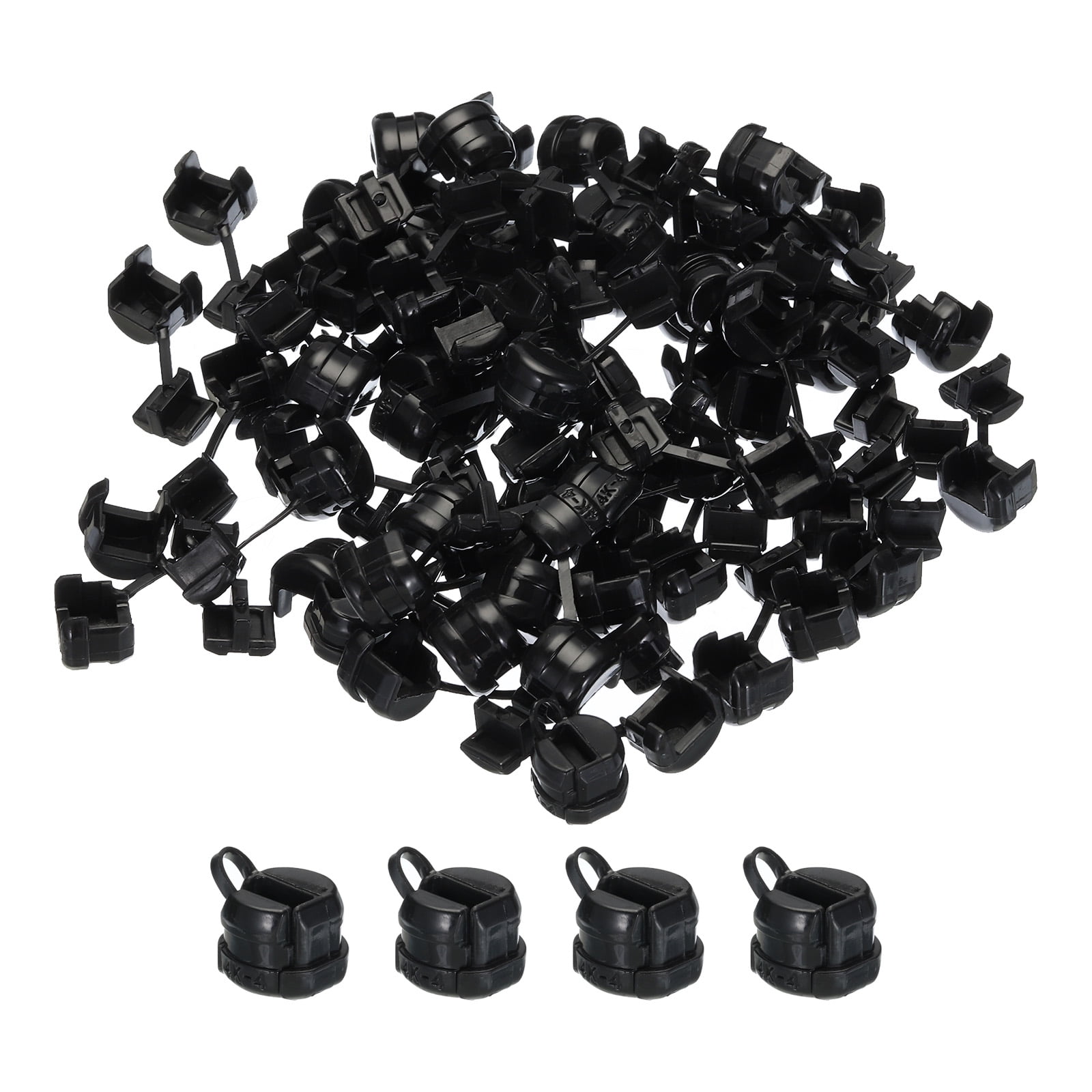 60pcs 2-3mm Strain Relief Cord Connector Cable Bushing Boot Sleeve for ...