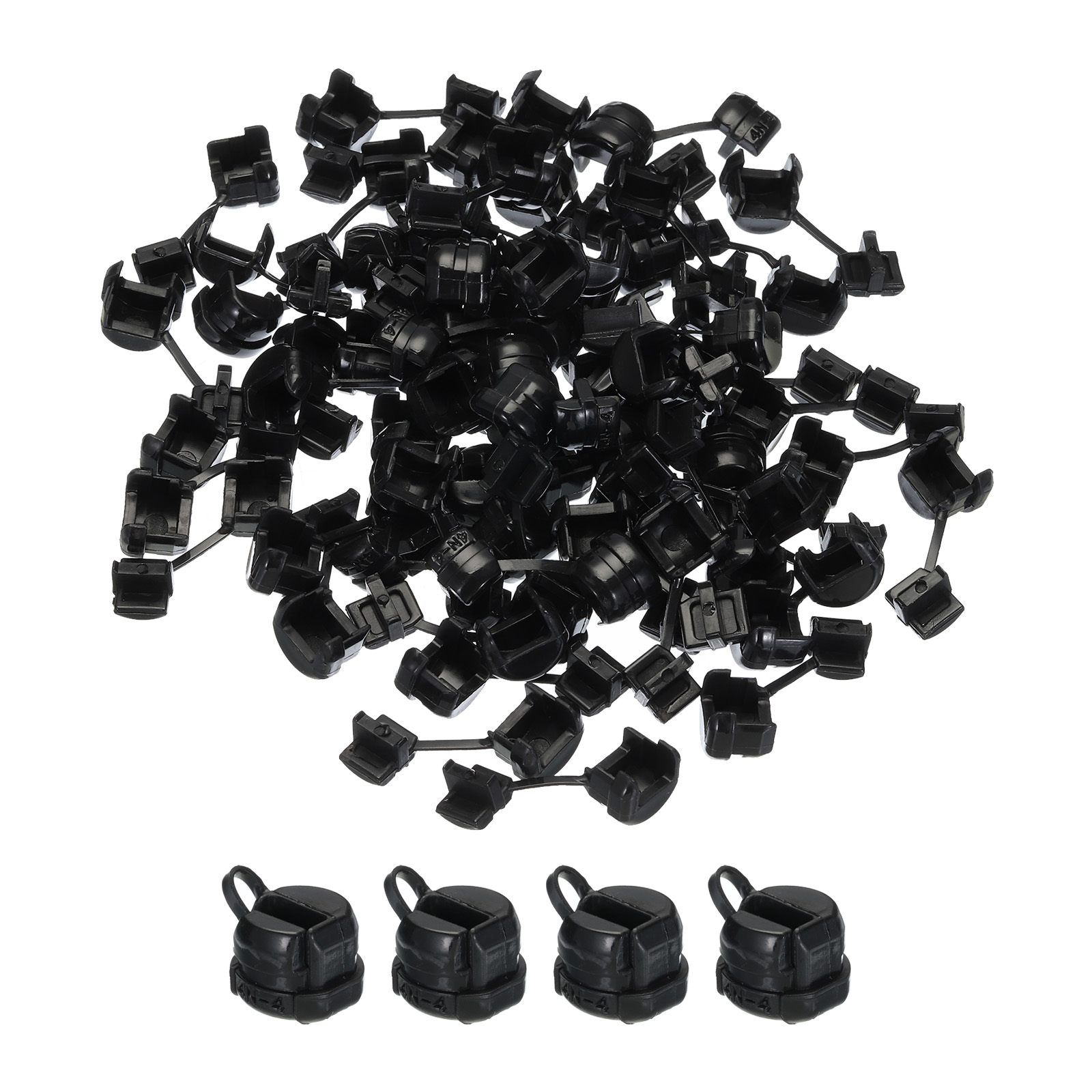 60pcs 2-3mm Strain Relief Cord Connector Cable Bushing Boot Sleeve for ...