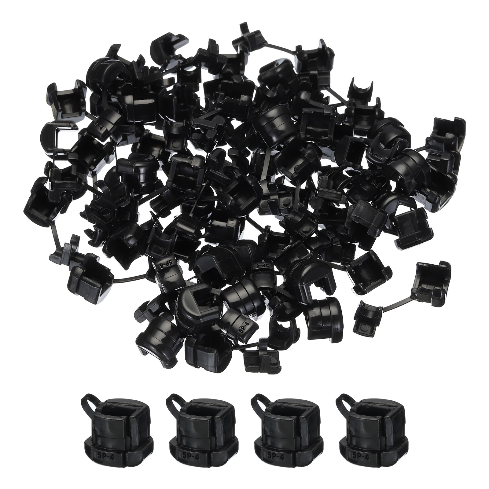 60pcs 3-4.5mm Strain Relief Cord Connector Cable Bushing Boot Sleeve ...