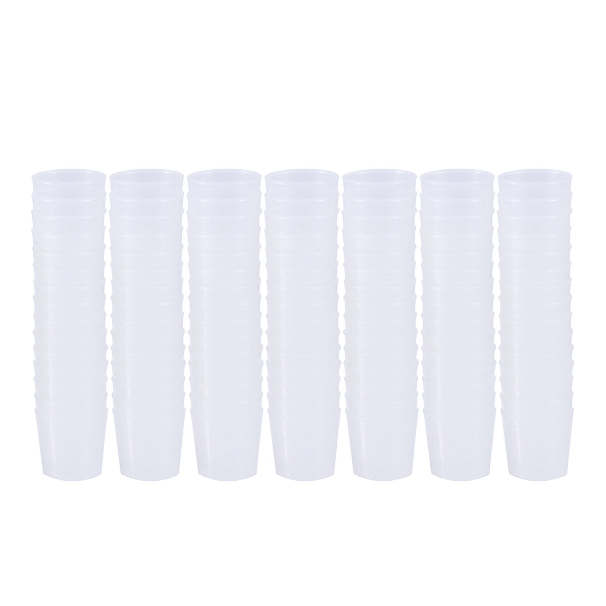 60pcs 30ml Plastic Graduated Cups Measuring Scale Cups Transparent ...