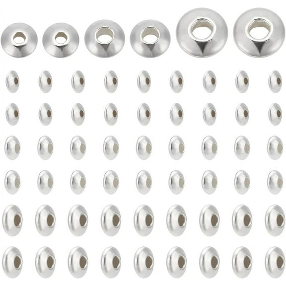 100Pcs Tibetan Style Alloy Tube Bails Loop Bails Bail Beads Rondelle ...