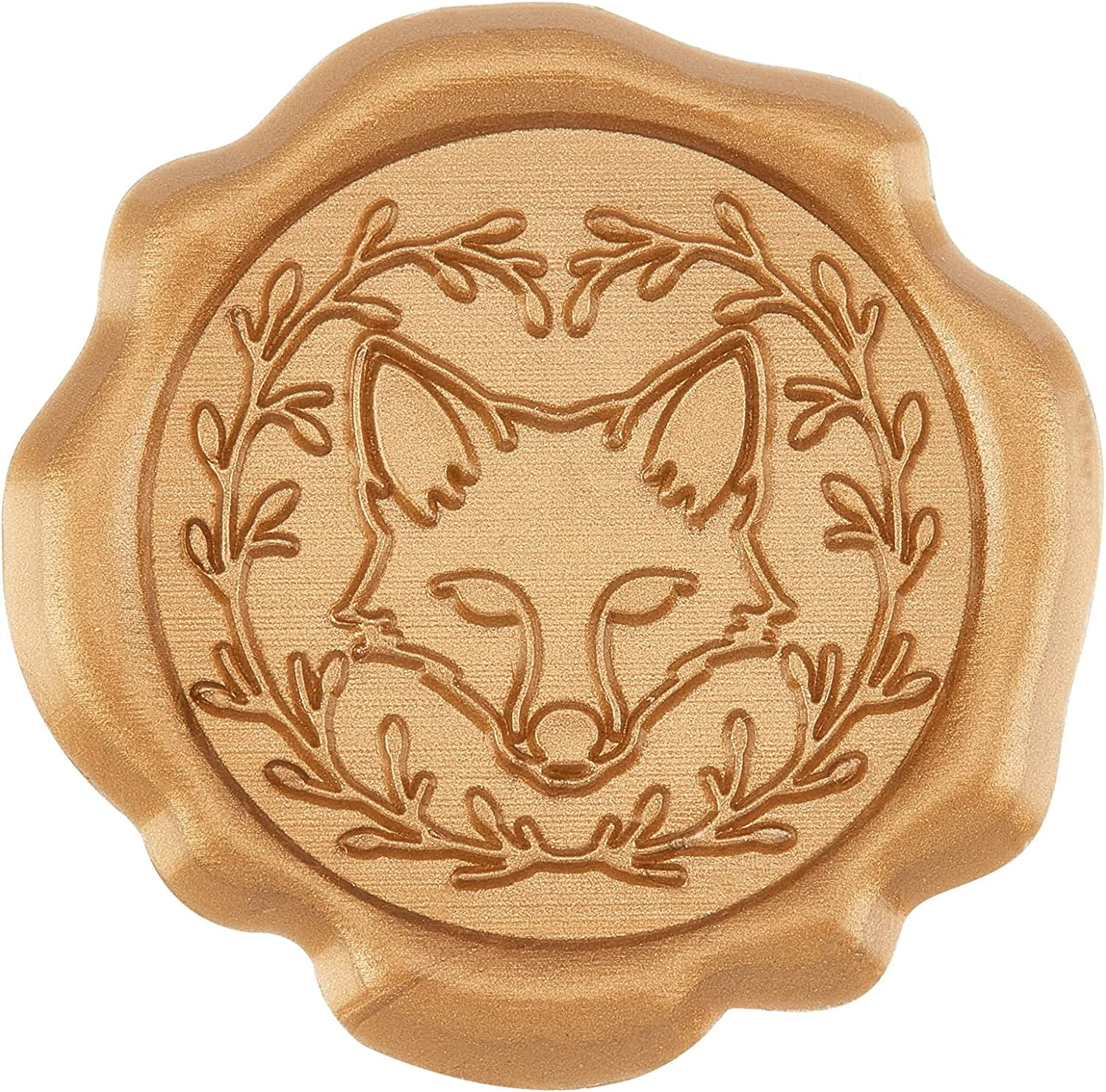 60pcs Adhesive Wax Seal Stickers Fox Wreath Wax Seal Stamp Stickers ...