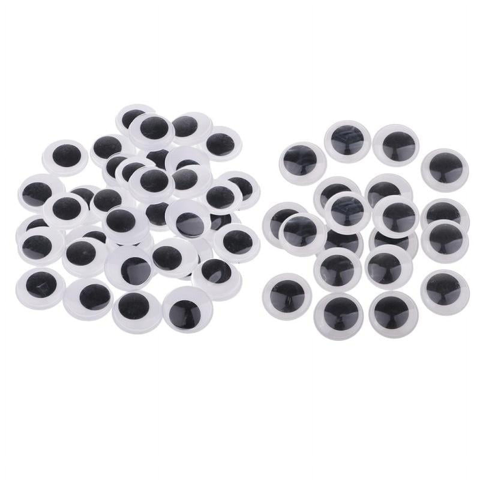60pcs Black Wiggly Eyes Craft Stick on Art, Assorted Types Sizes 25mm ...