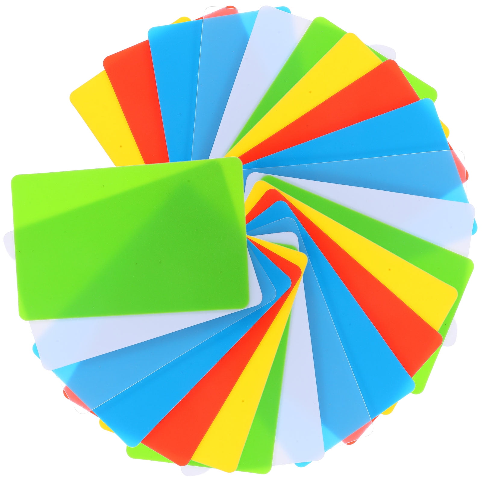 60pcs Blank Business Cards For Id Badge Plastic Work Cards Plastic ...