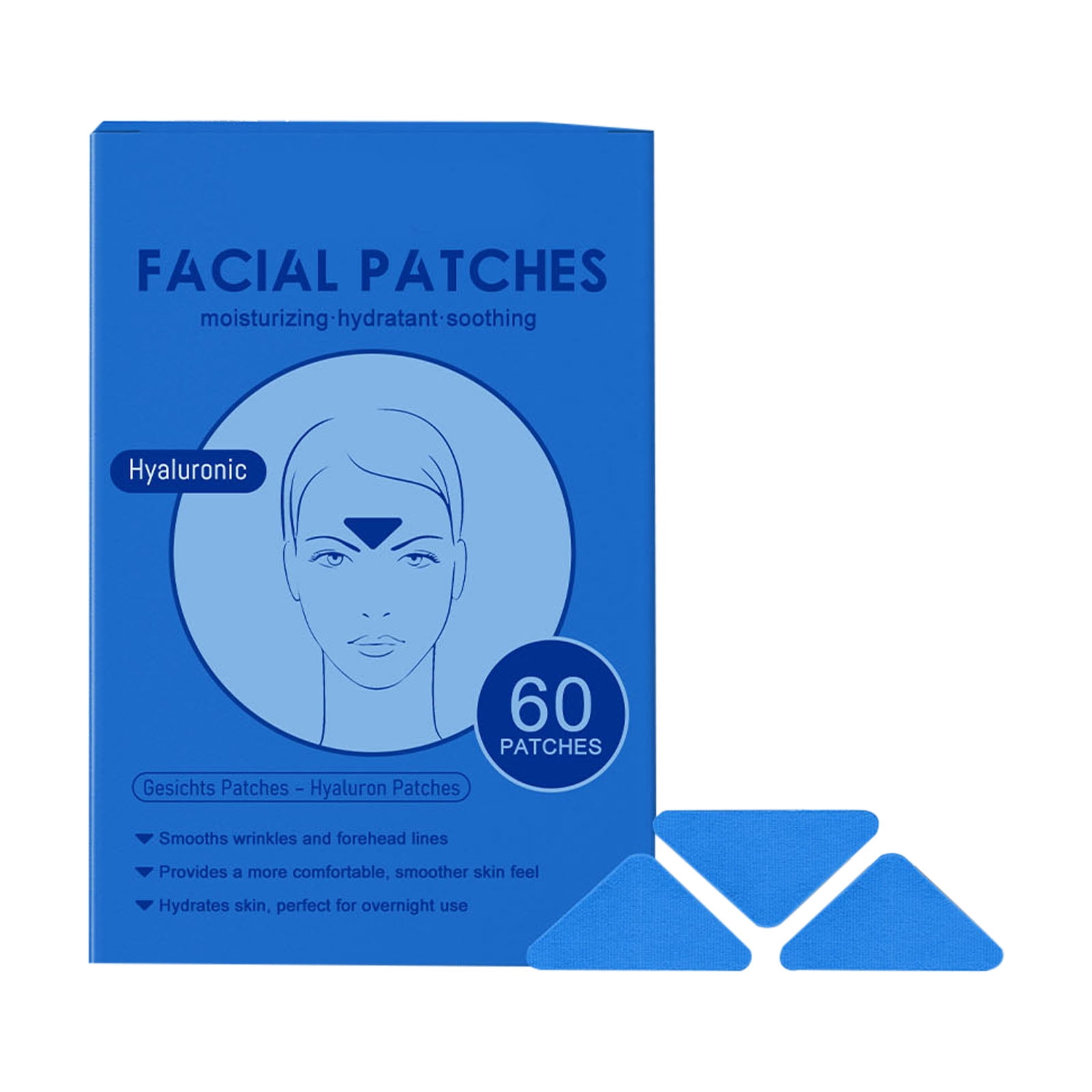 60pcs Blue Forehead Wrinkle Patches - Walmart.com