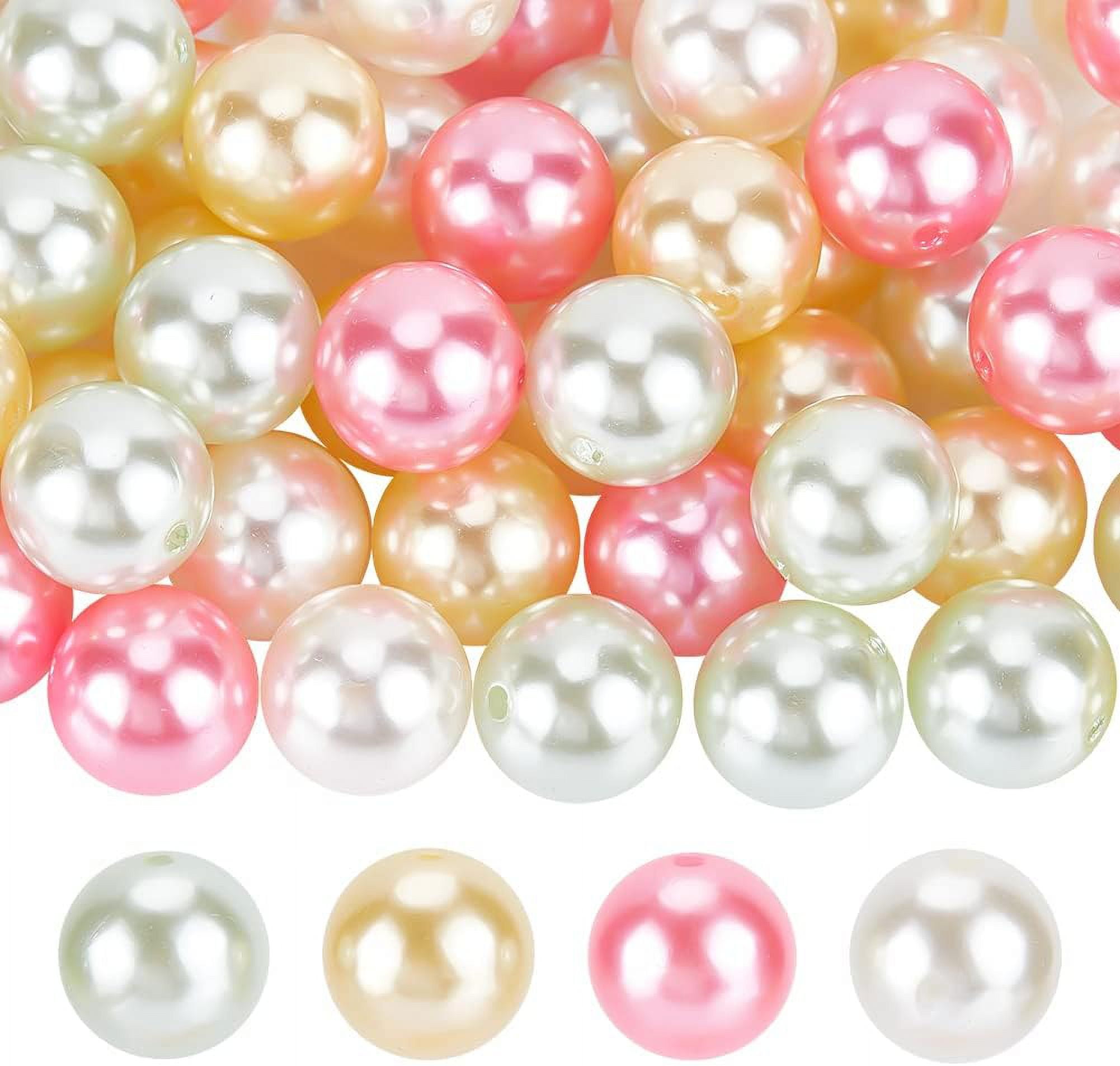60pcs Bubblegum Beads 20mm Chunk Pen Beads Acrylic Pearl Beads Large ...