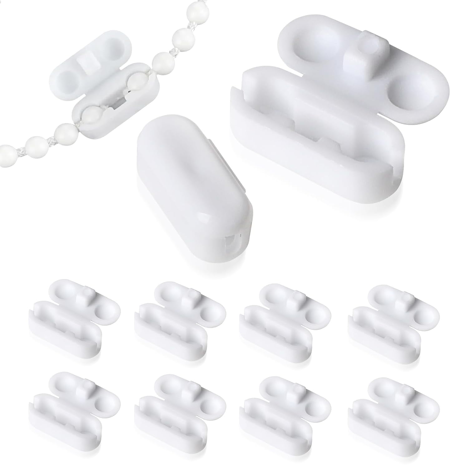 60pcs Chain Connectors Roller Shade Bead Chain Connector, Beaded Chain ...