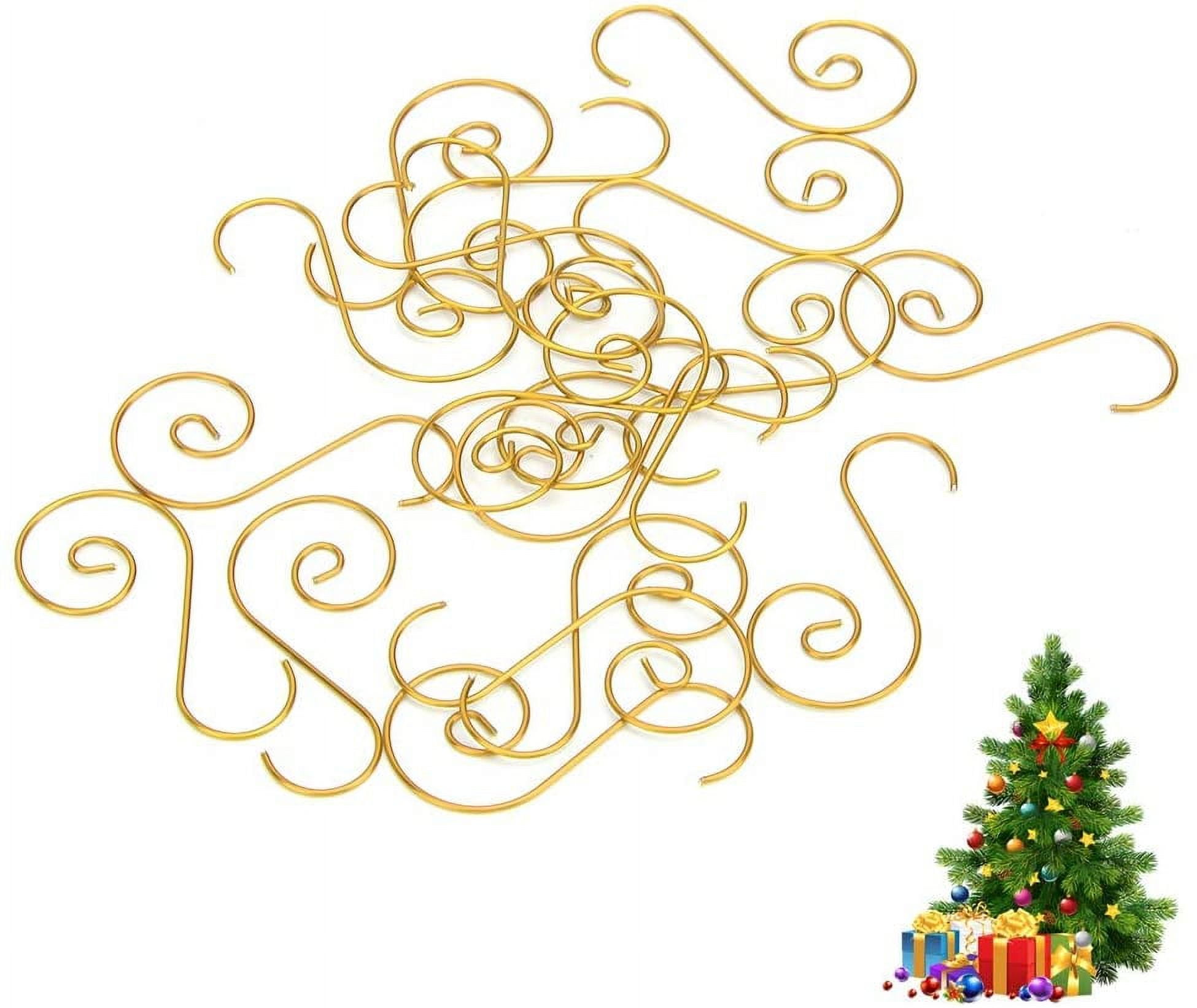 60pcs Christmas Ornament Hooks Christmas Tree S-Hooks Ornament Hanger ...