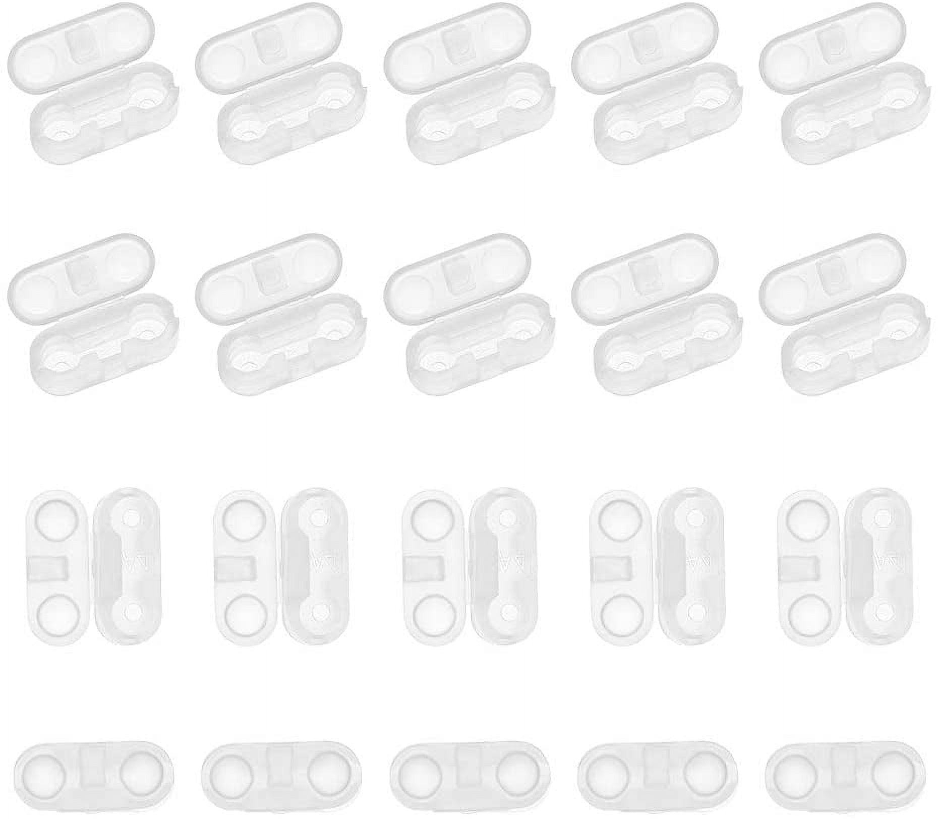 60pcs Clear Plastic Chain Connector Replacement Vertical Roman Roller ...