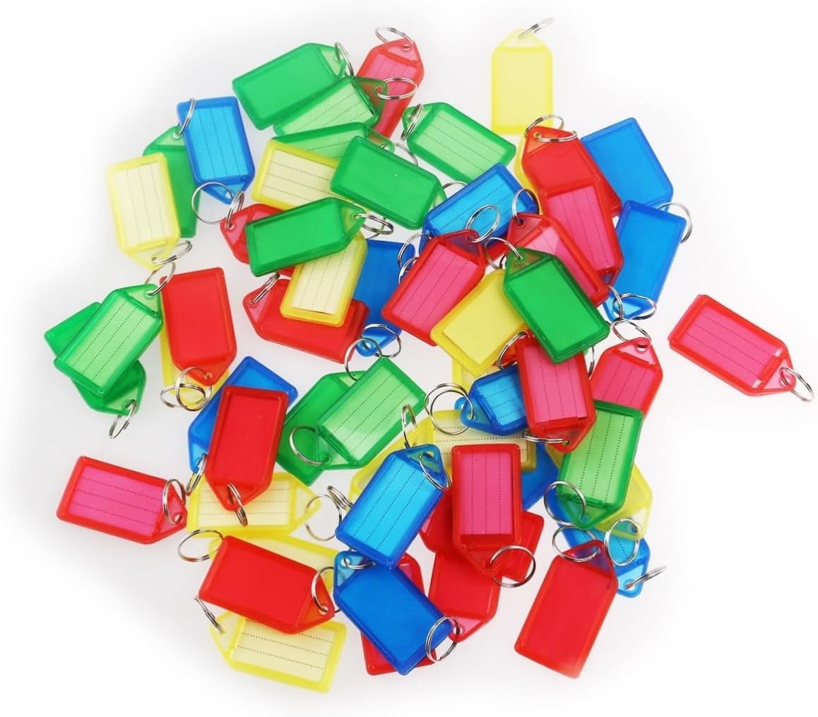 Tabs 60pcs Plastic Tags Colored s Airplane Suitcase Id Tags s ...