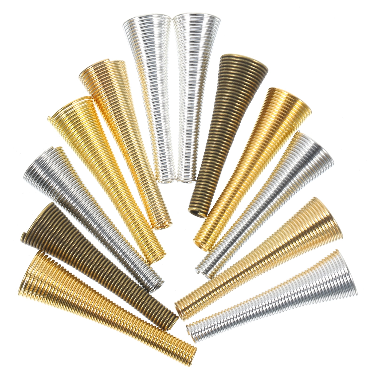 60pcs Craft Cones Cone Shaped Bead Caps Bead Caps for Jewelry Making ...