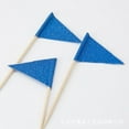 60pcs Cupcake Toppers Flags Mini Small Triangle Flags Toothpick Sticks ...