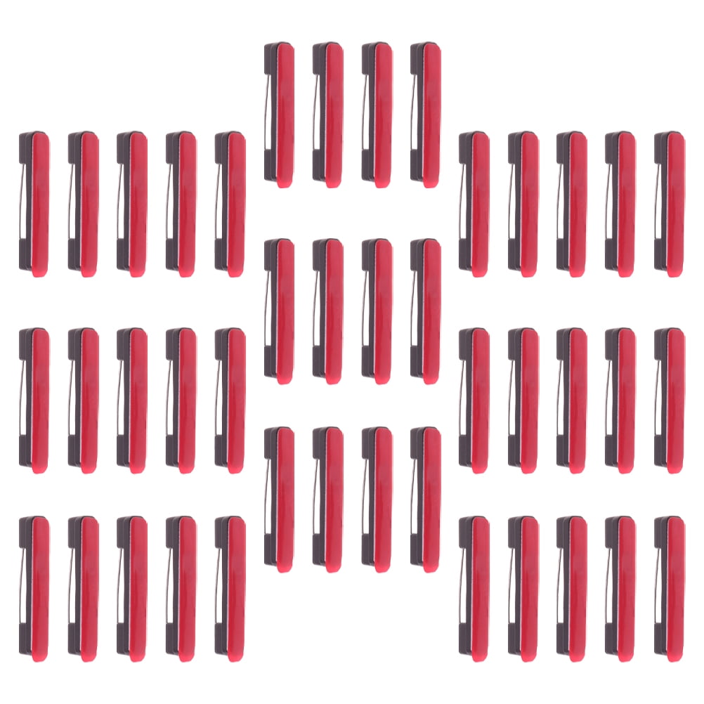 60pcs DIY Badge Self-adhesive Name Tag Safety Pin Worker Number Plate ...