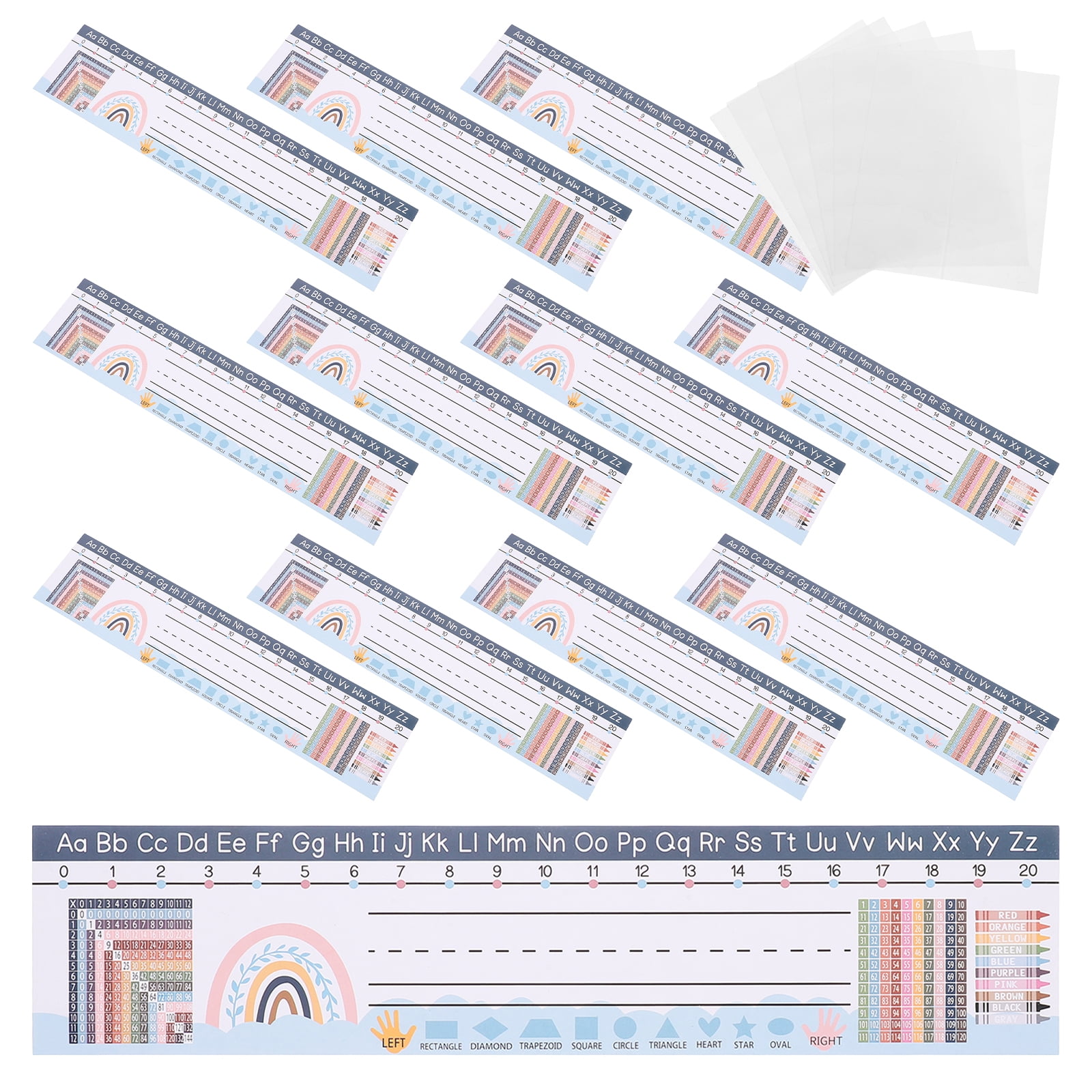 Alphabet Number Name Tags 40 Pcs Classroom Name Tags - Traditional ...