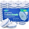 60pcs Disposable Toilet Brush. Bathroom Cleaning. Bowl Cleaners ...