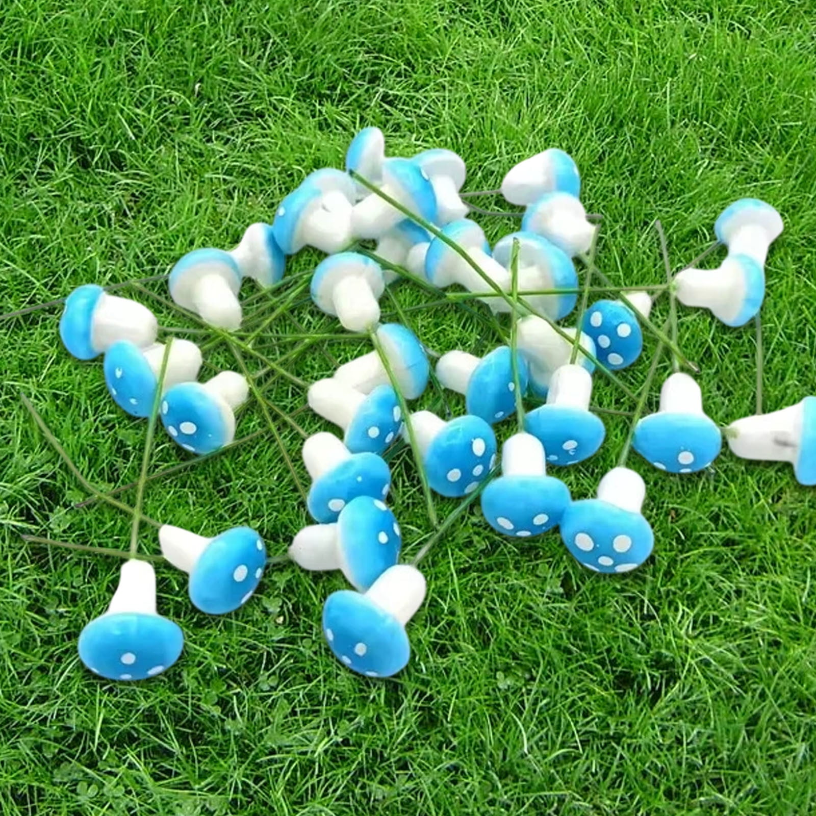 60pcs Easter Mushroom Decorative Prop Foam Flower Arrangement Stand ...