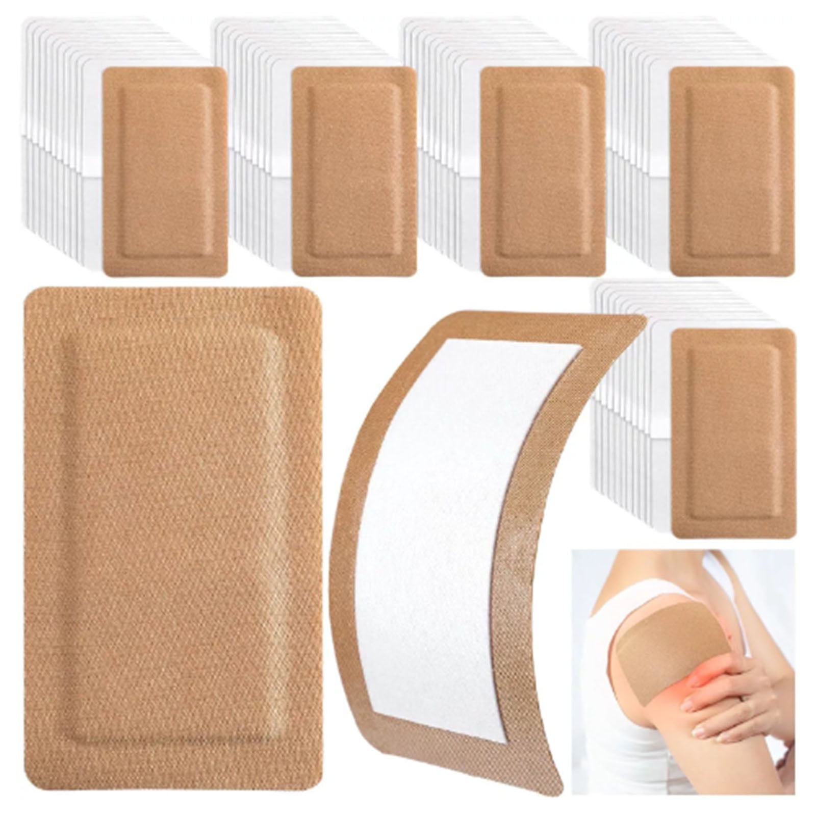 60pcs Extra Large Adhesive Bandages 5" x 3", Large Adhesive Bandage ...