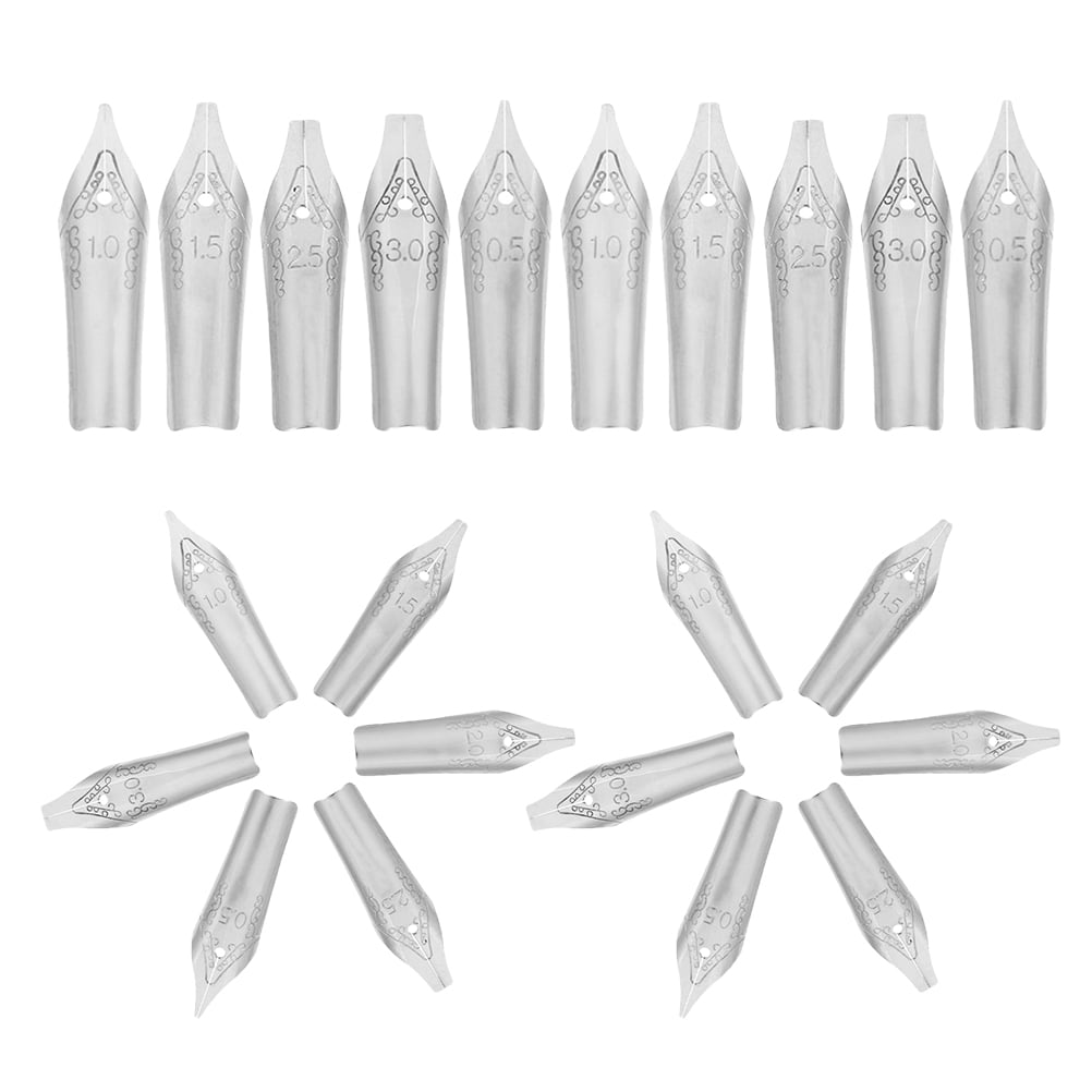 60pcs Fountain Pen Replacement Nibs Stainless Steel Pen Nibs ...