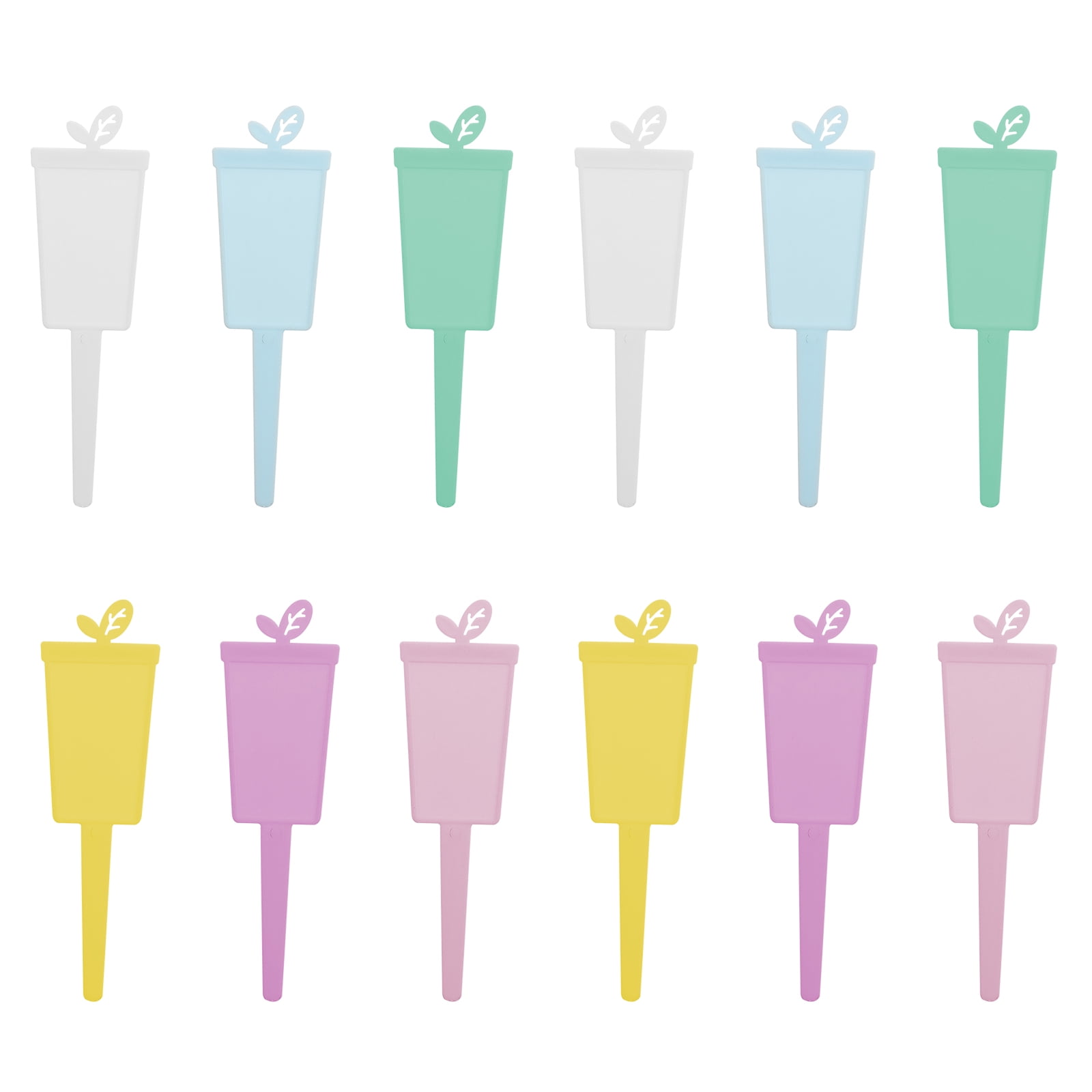 RENACLIPY 60pcs Plastic Flower Pot Signs Gardening Art Identify Plants ...