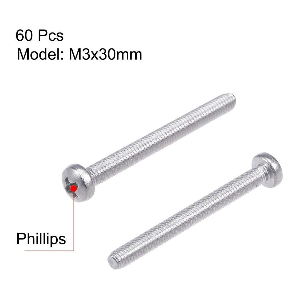 60pcs High Quality Cross Head Cabinet Handle Knobs 304 Stainless Steel ...