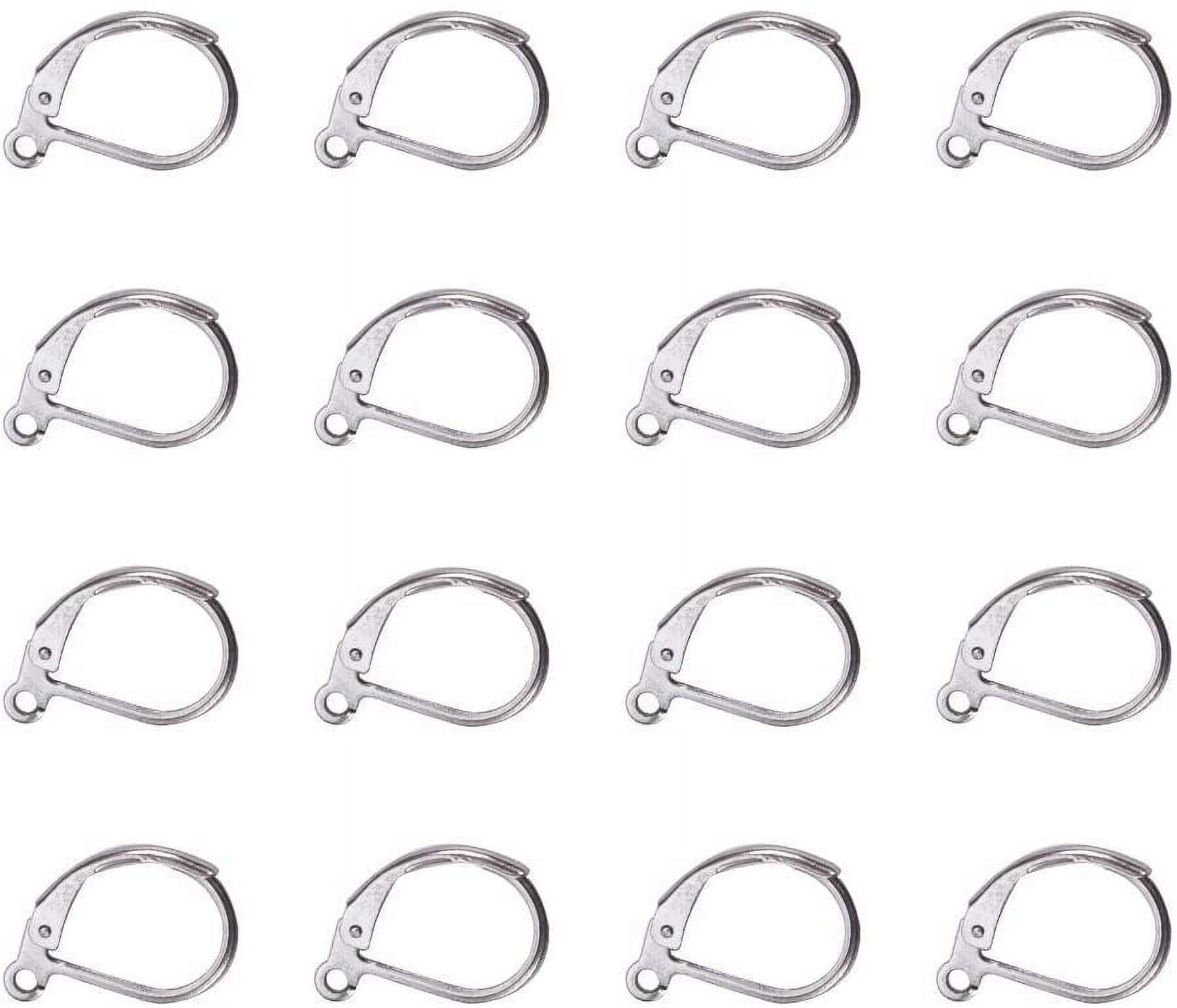 60pcs Leverback Ear Wires Stainless Steel Lever Back Earrings Findings ...