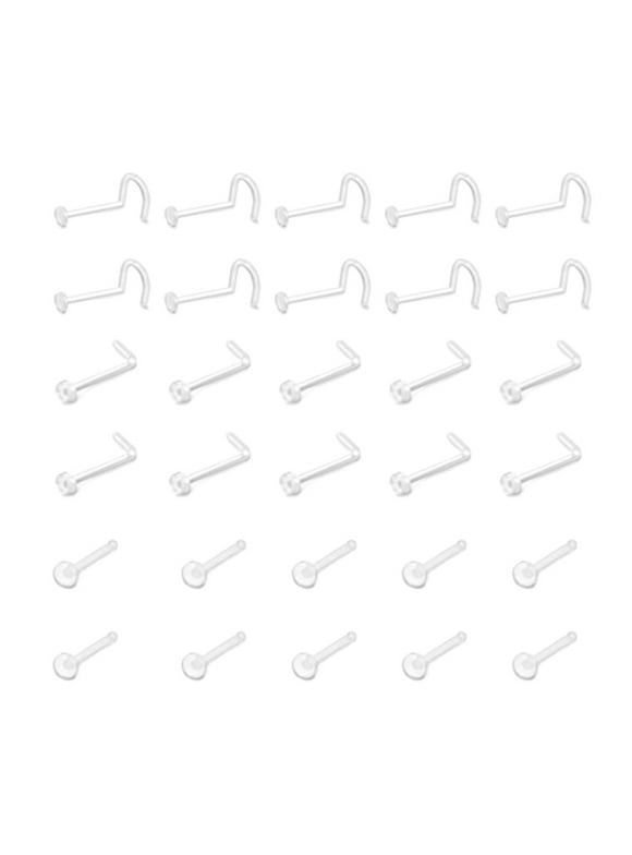 Clear Nose Studs