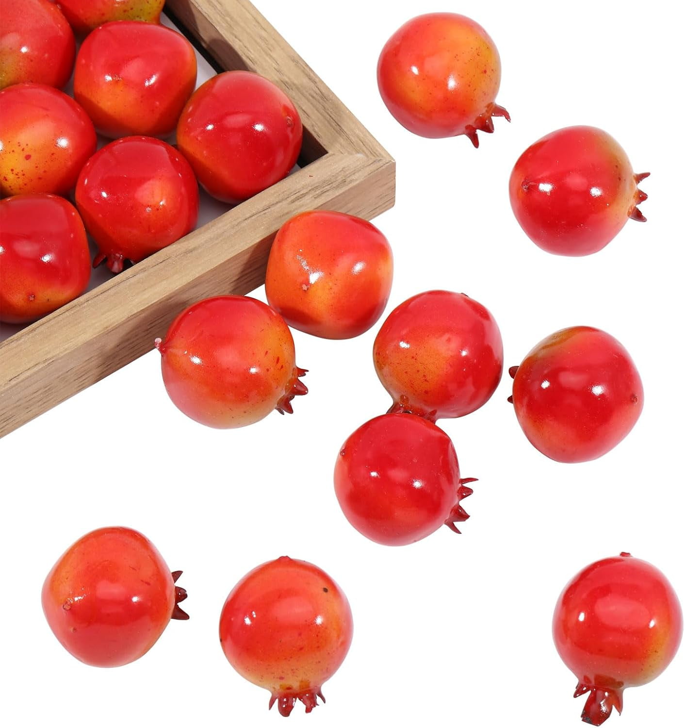 60pcs Mini Artificial Pomegranate Realistic Lifelike Artificial ...