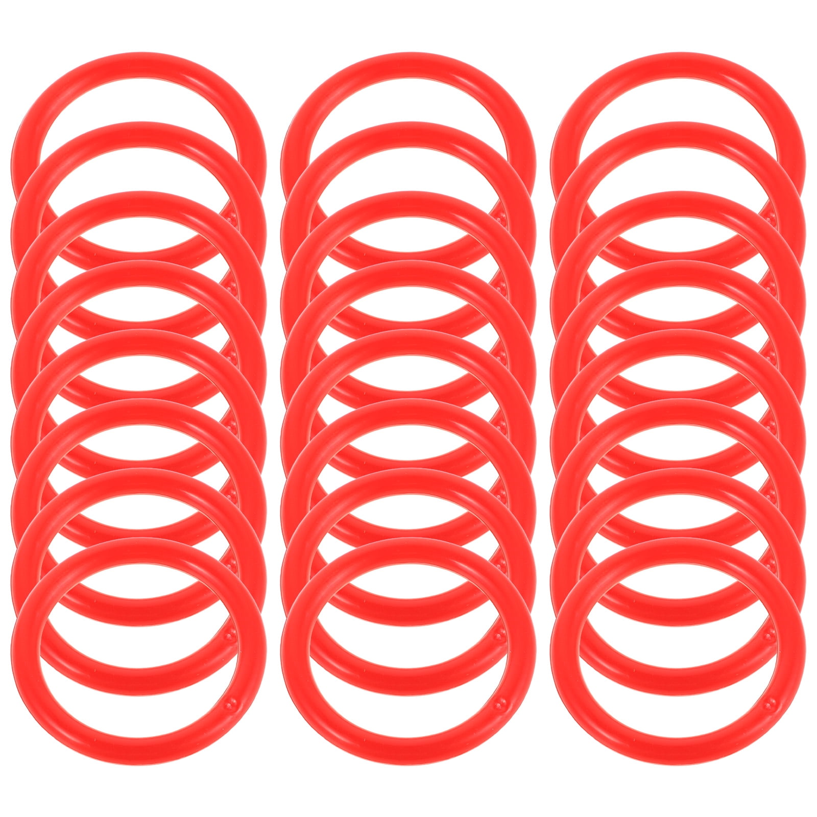 60pcs Mini Carnival Ring Toss Plastic Rings for Game Fun Target Toys ...