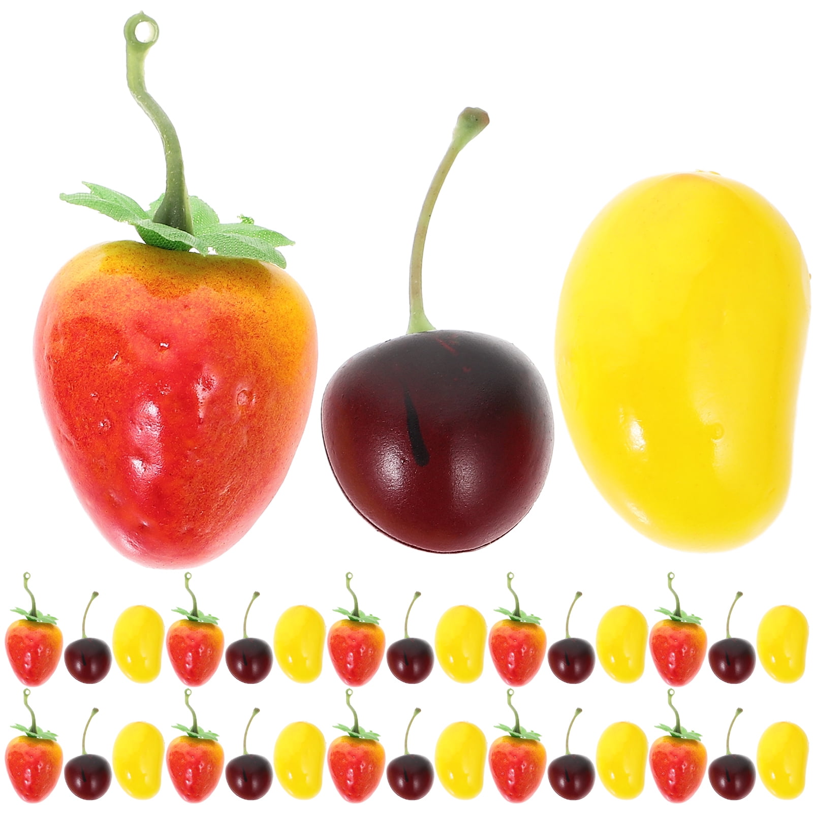 60pcs Mini Foam Artificial Fruits for Photoshoot & Decoration - Walmart.com