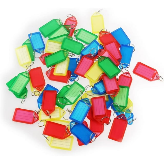 60pcs Name Tags Identifier s Plastic Luggage Tags Plastic Tags Colored ...